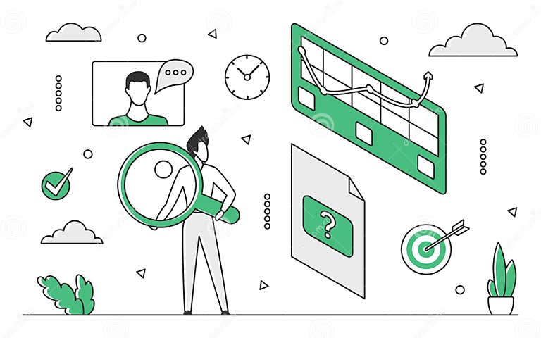 Trend analysis charts stock vector. Illustration of diagram - 254821859