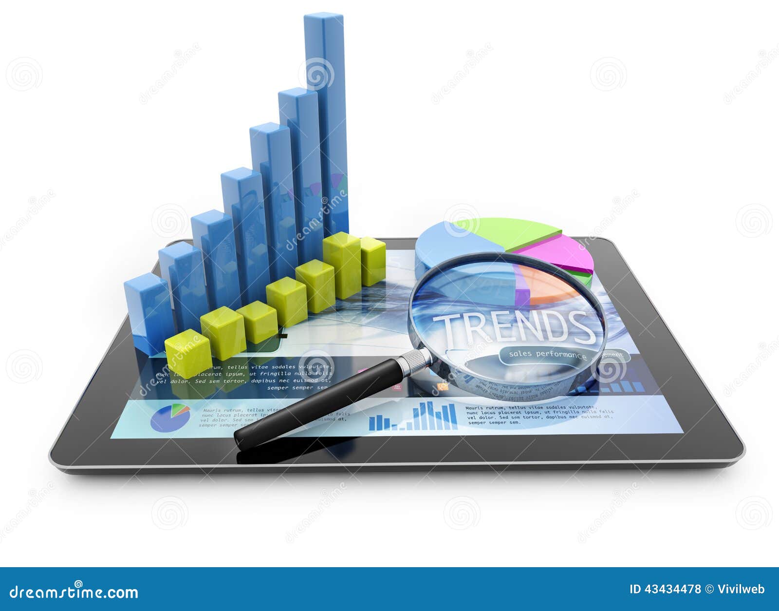 Trend analysis stock illustration. Illustration of economy - 43434478