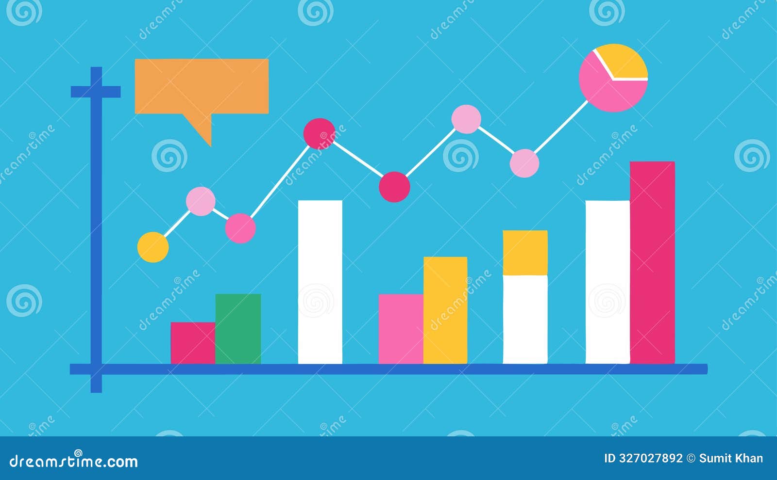 Trend Analysis Vector Graphic Design Stock Illustration - Illustration ...