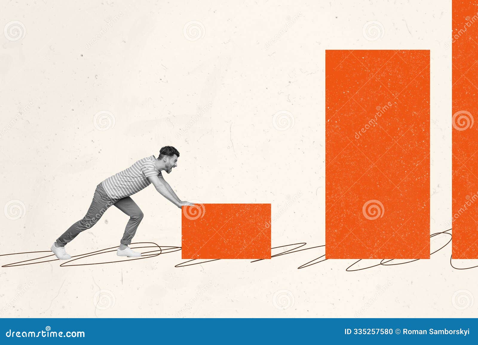 Trend Artwork Composite Sketch Image Photo Collage Of Beige Orange ...