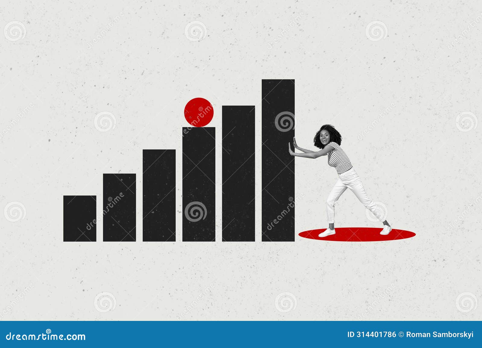 Trend Artwork Composite Sketch Image Photo Collage of Young Strong Lady ...