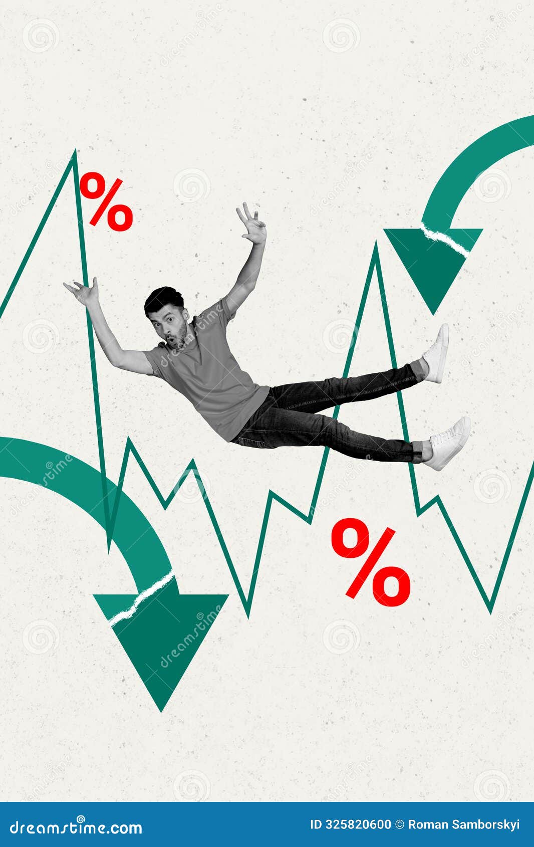 Trend Artwork Sketch Image Photo Collage of Graphics Analysis Business ...