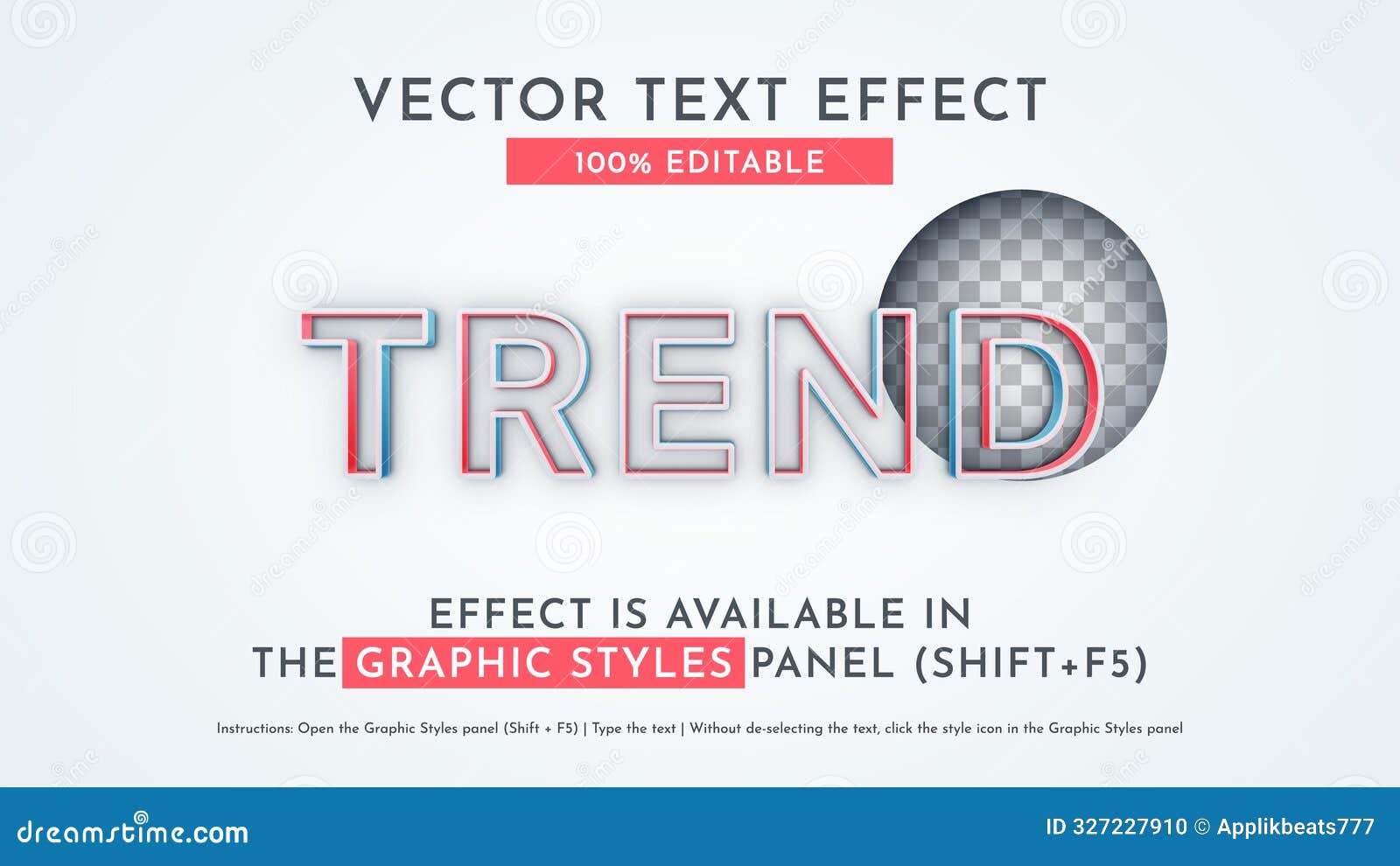 Trend Editable Text Effect, Graphic Style. Vector Mockup and Template ...