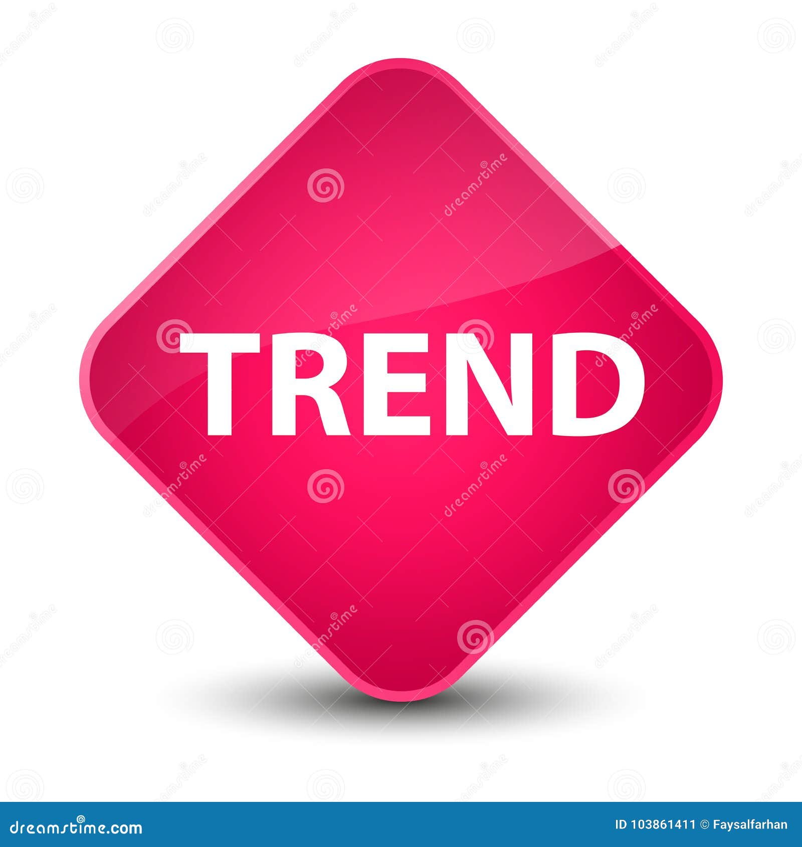 Trend Elegant Pink Diamond Button Stock Illustration - Illustration of ...