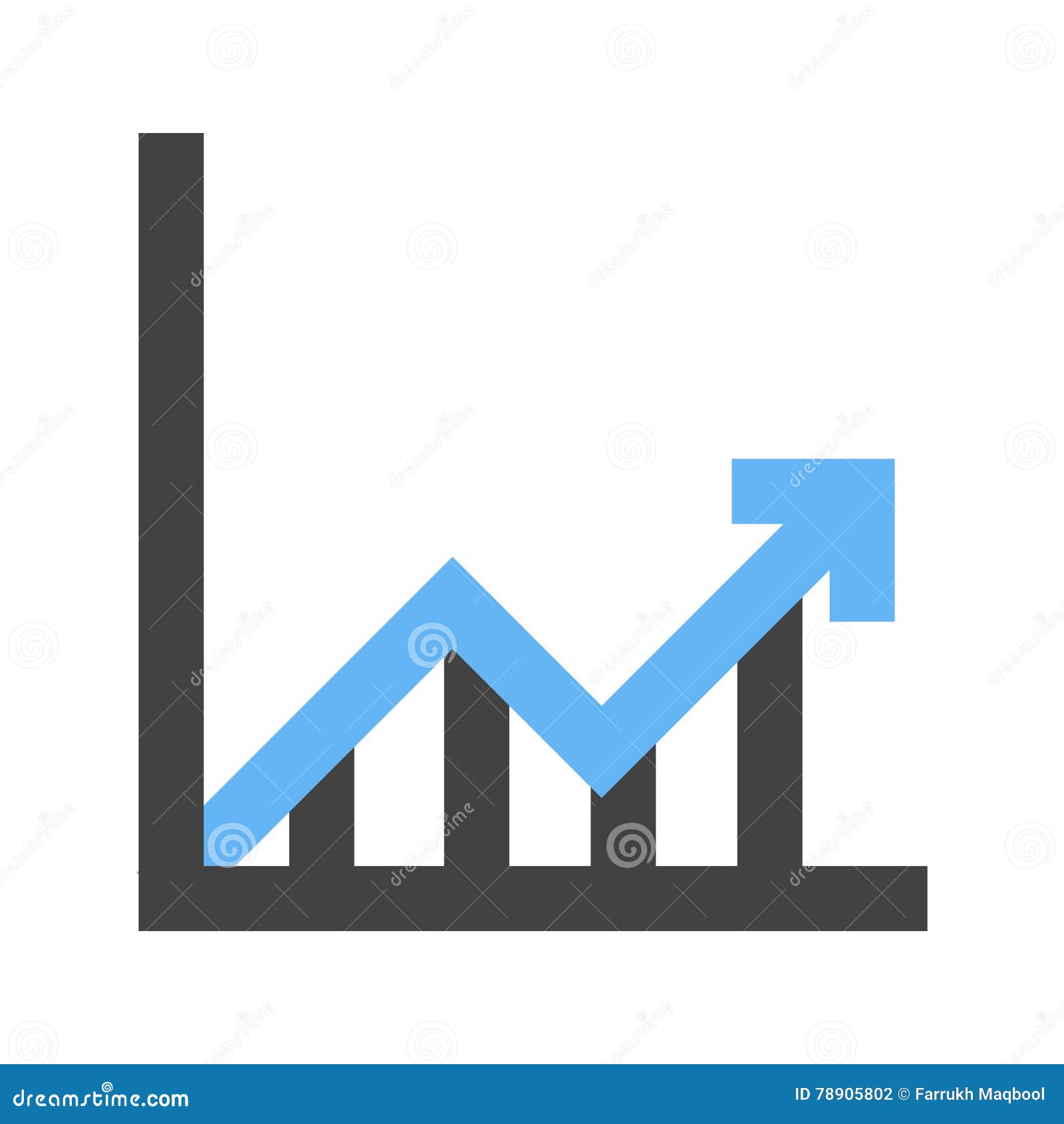 Trend in Graph stock vector. Illustration of finance - 78905802