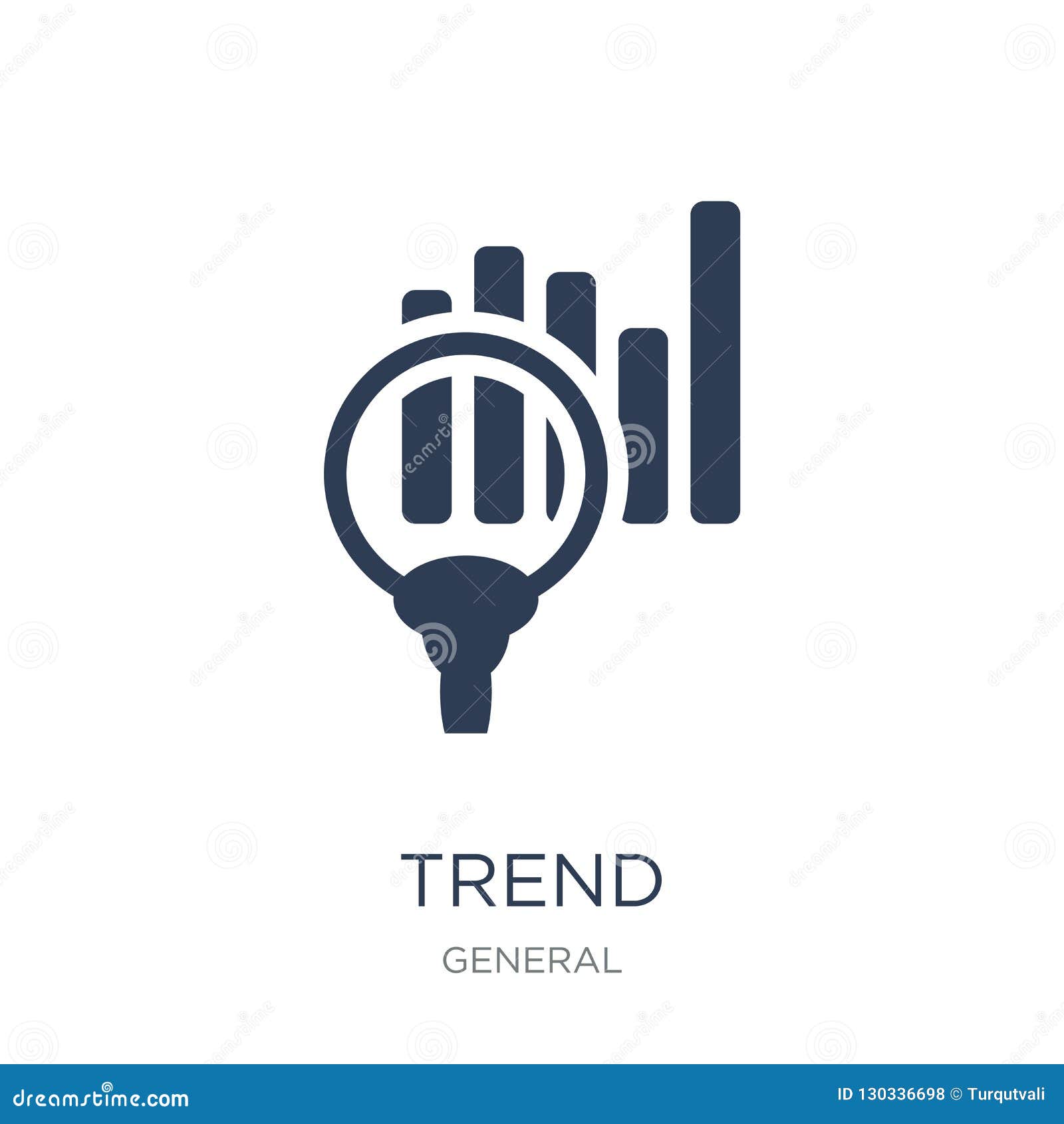 Trend Icon. Trendy Flat Vector Trend Icon on White Background Fr Stock ...