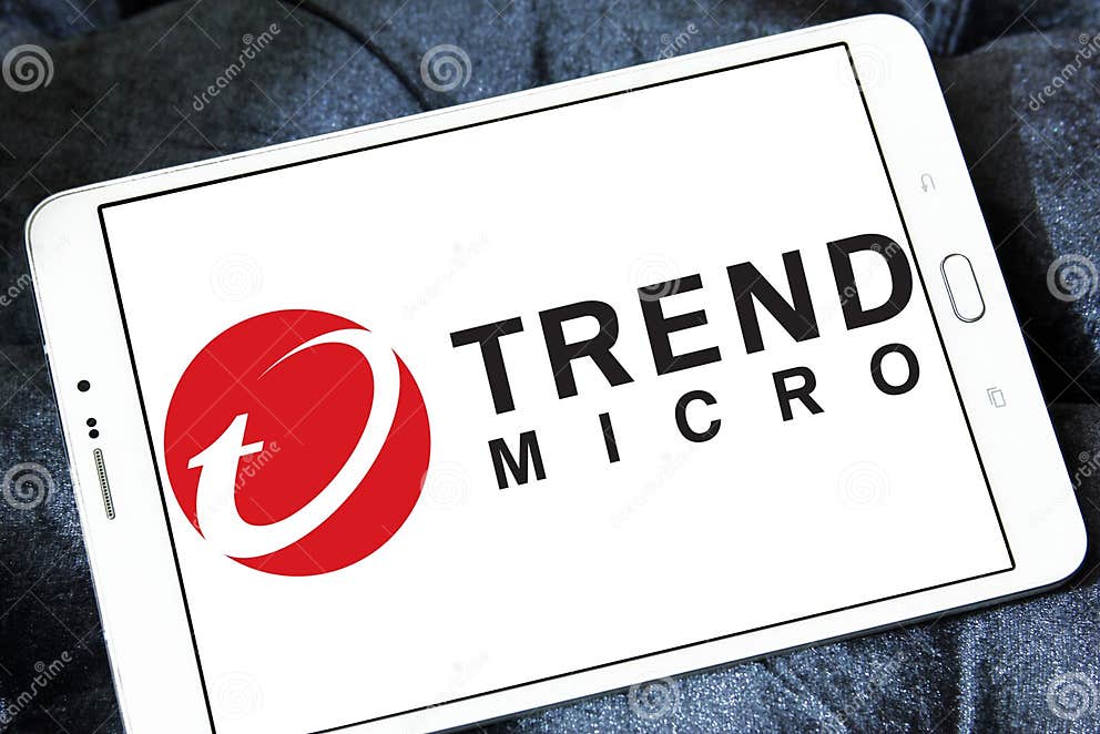 Trend Micro company logo editorial photography. Image of emblem - 101247482