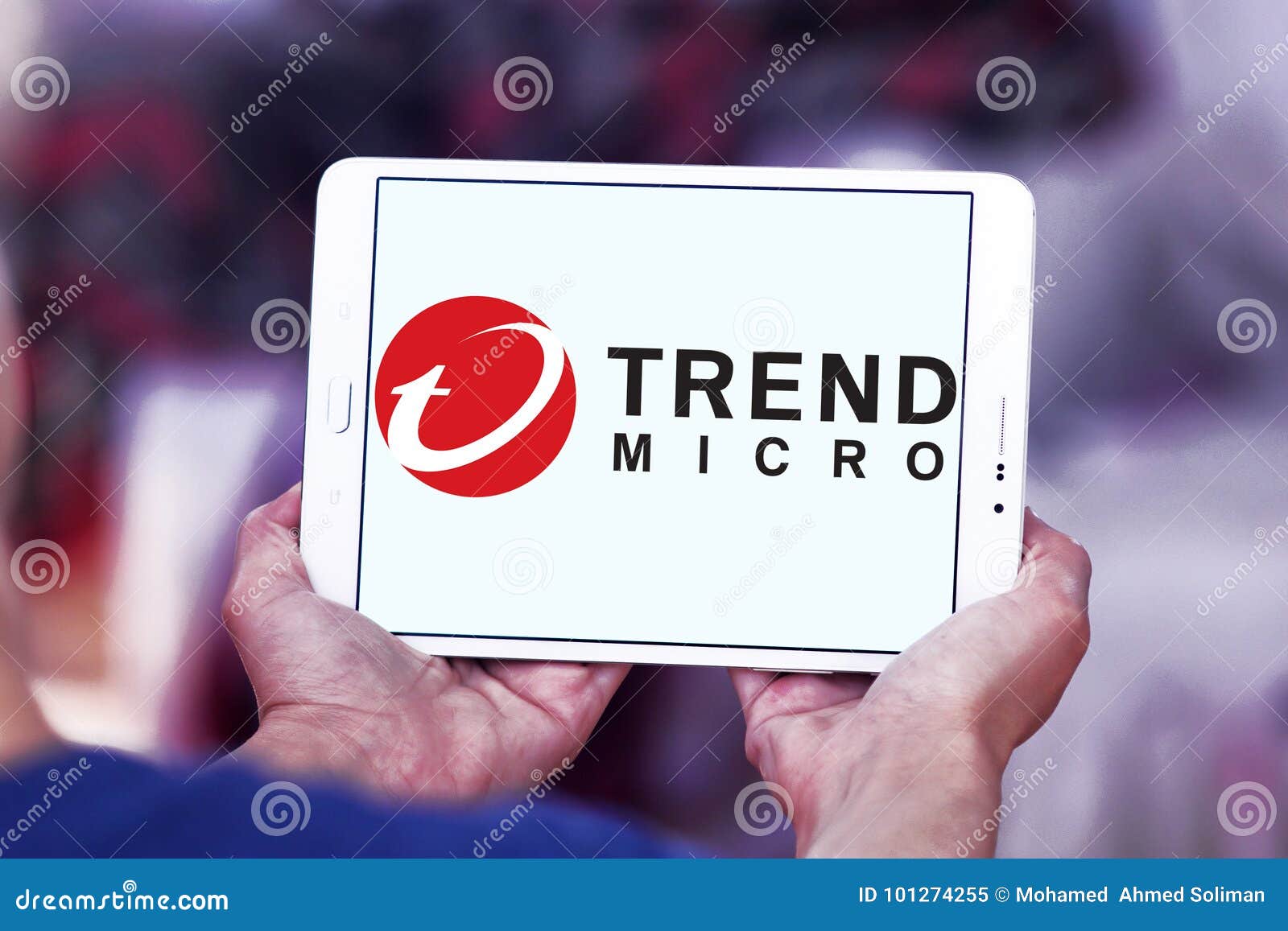 Trend Micro company logo editorial image. Image of logos - 101274255