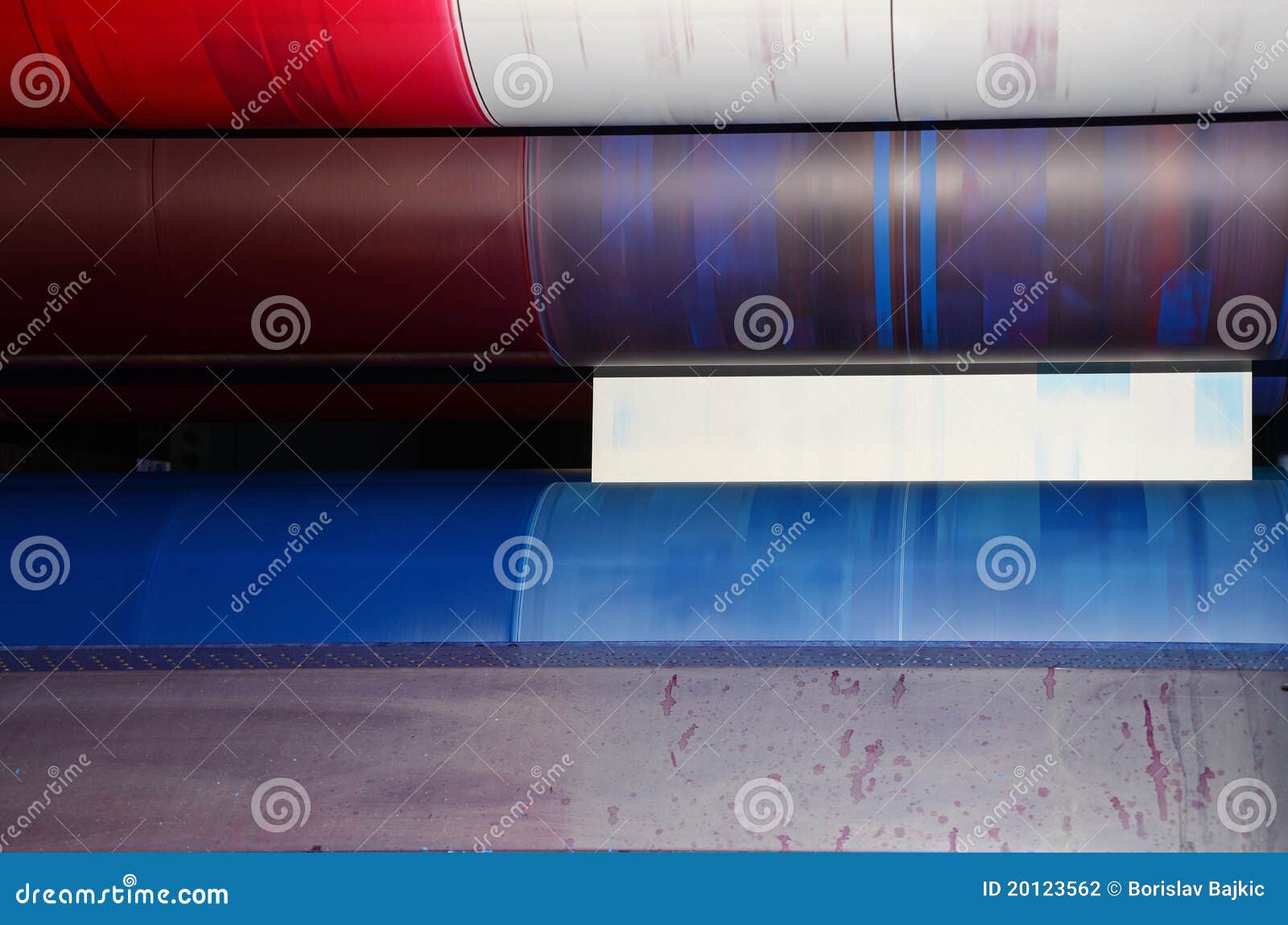 Trend Offset Printing - Detail Stock Photo - Image of blurred, document ...
