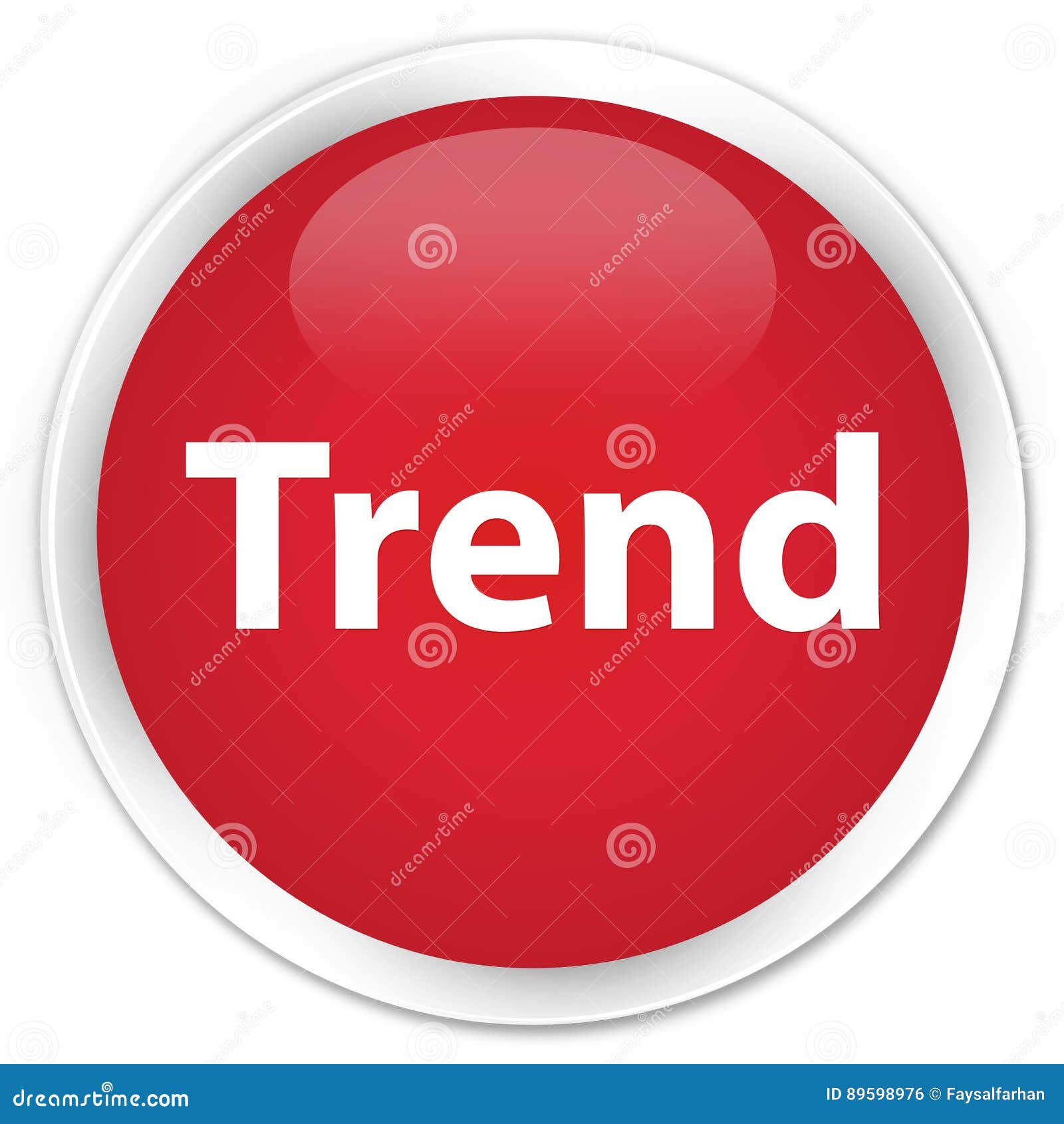 Trend Premium Red Round Button Stock Illustration - Illustration of ...
