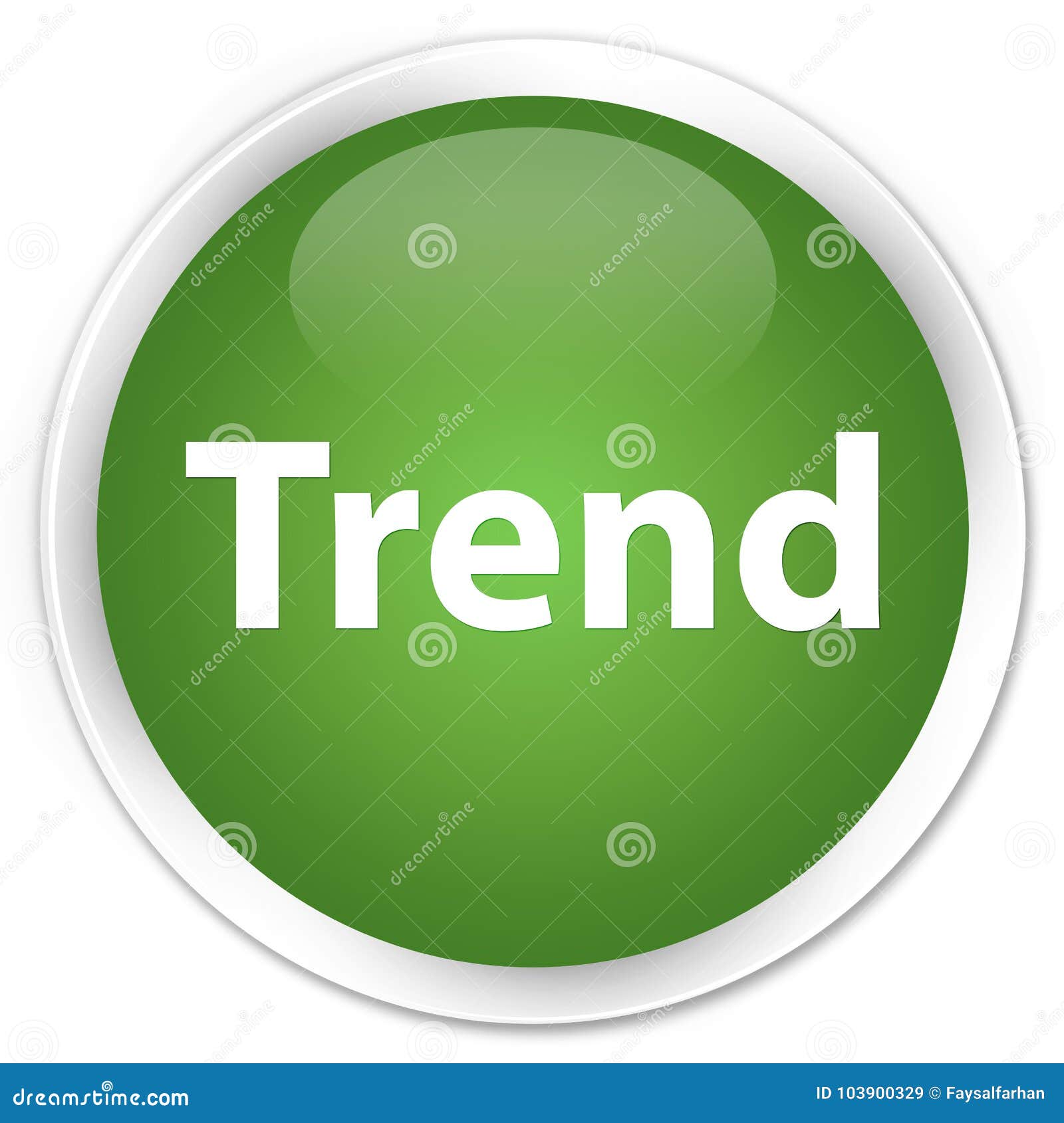 Trend Premium Soft Green Round Button Stock Illustration - Illustration ...