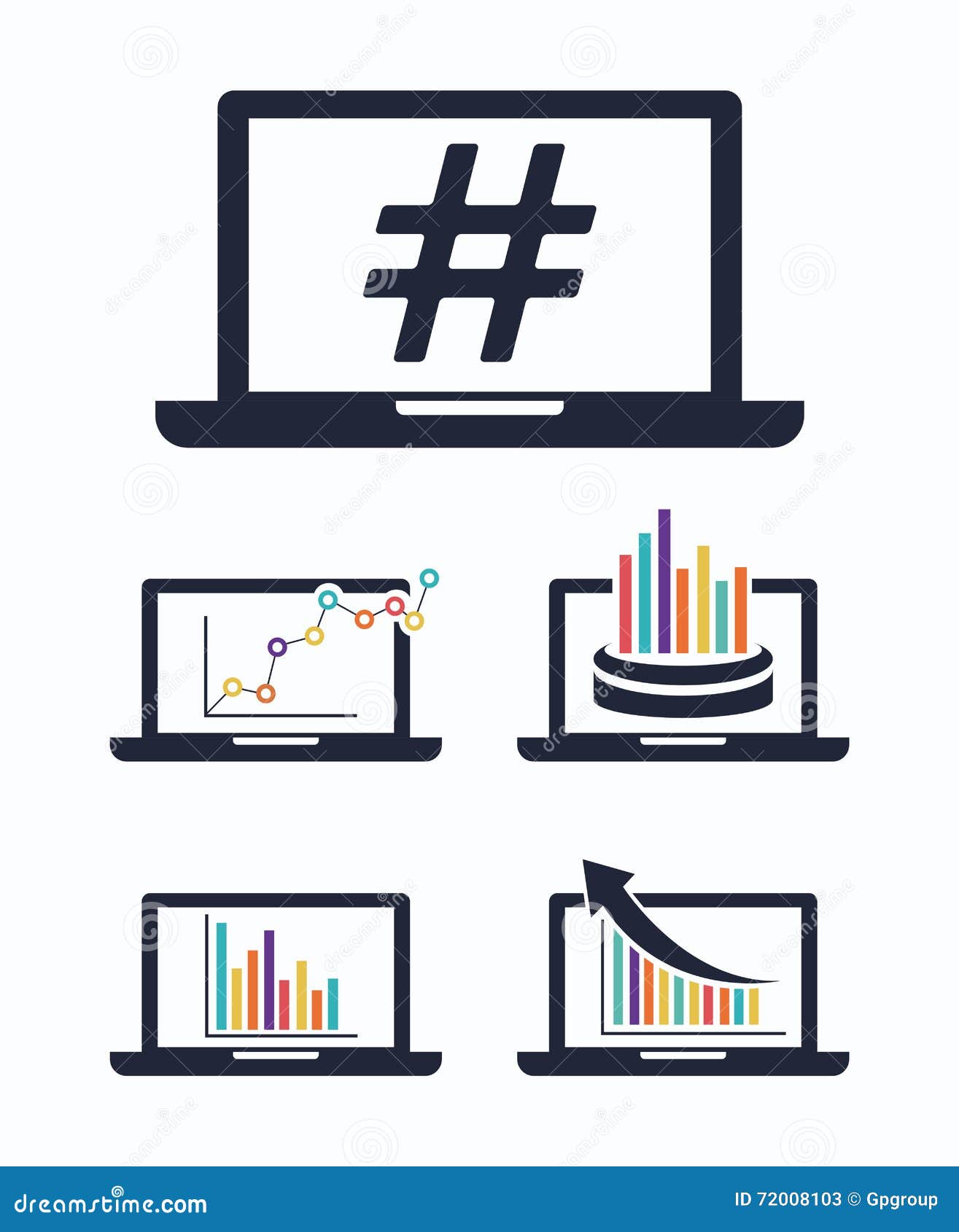 Trend symbol design stock vector. Illustration of online - 72008103