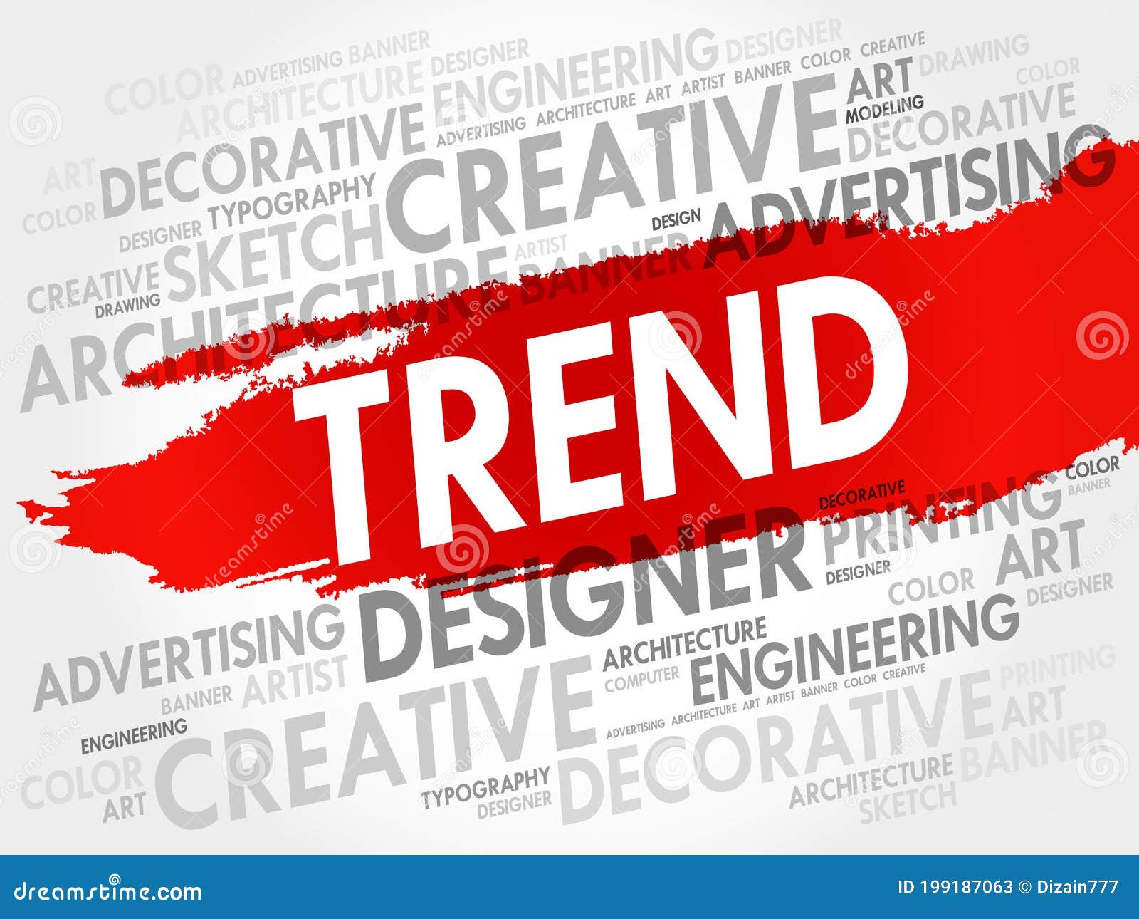 TREND word cloud stock illustration. Illustration of promote - 199187063