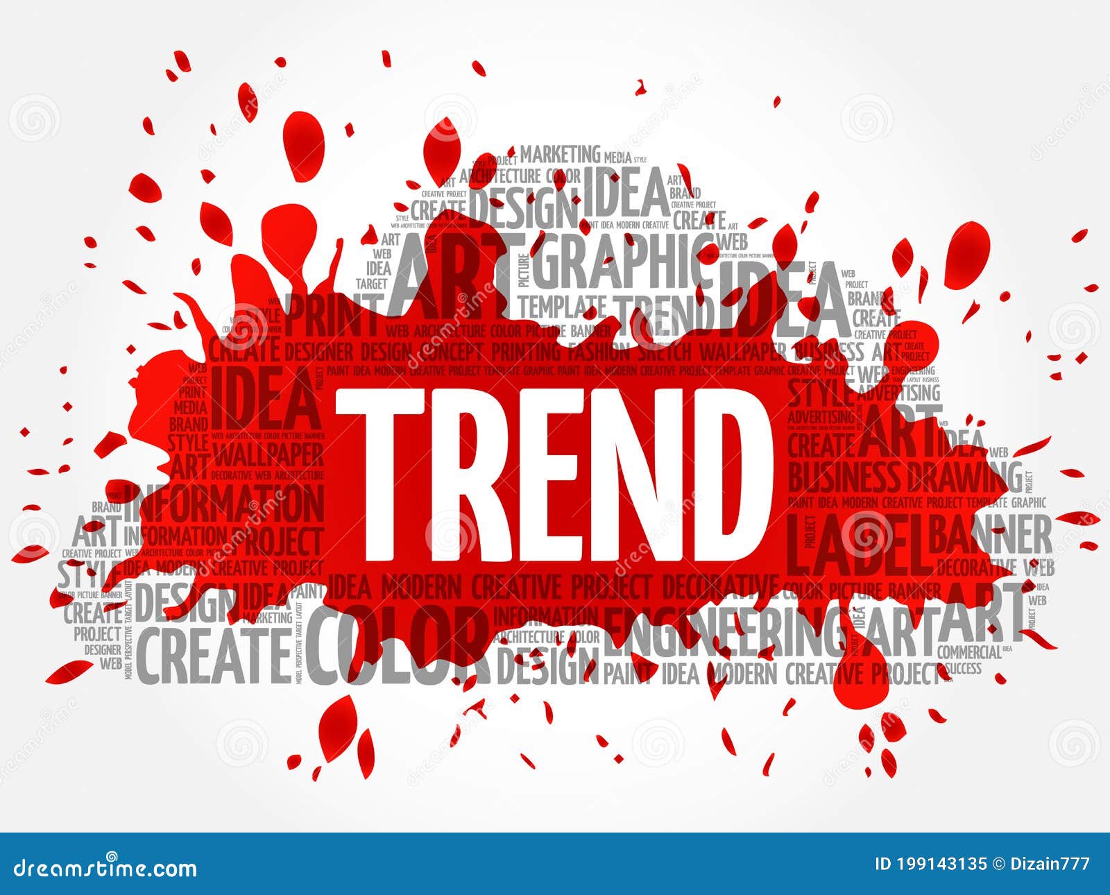 TREND Word Cloud, Creative Concept Stock Image - Image of market, cloud ...