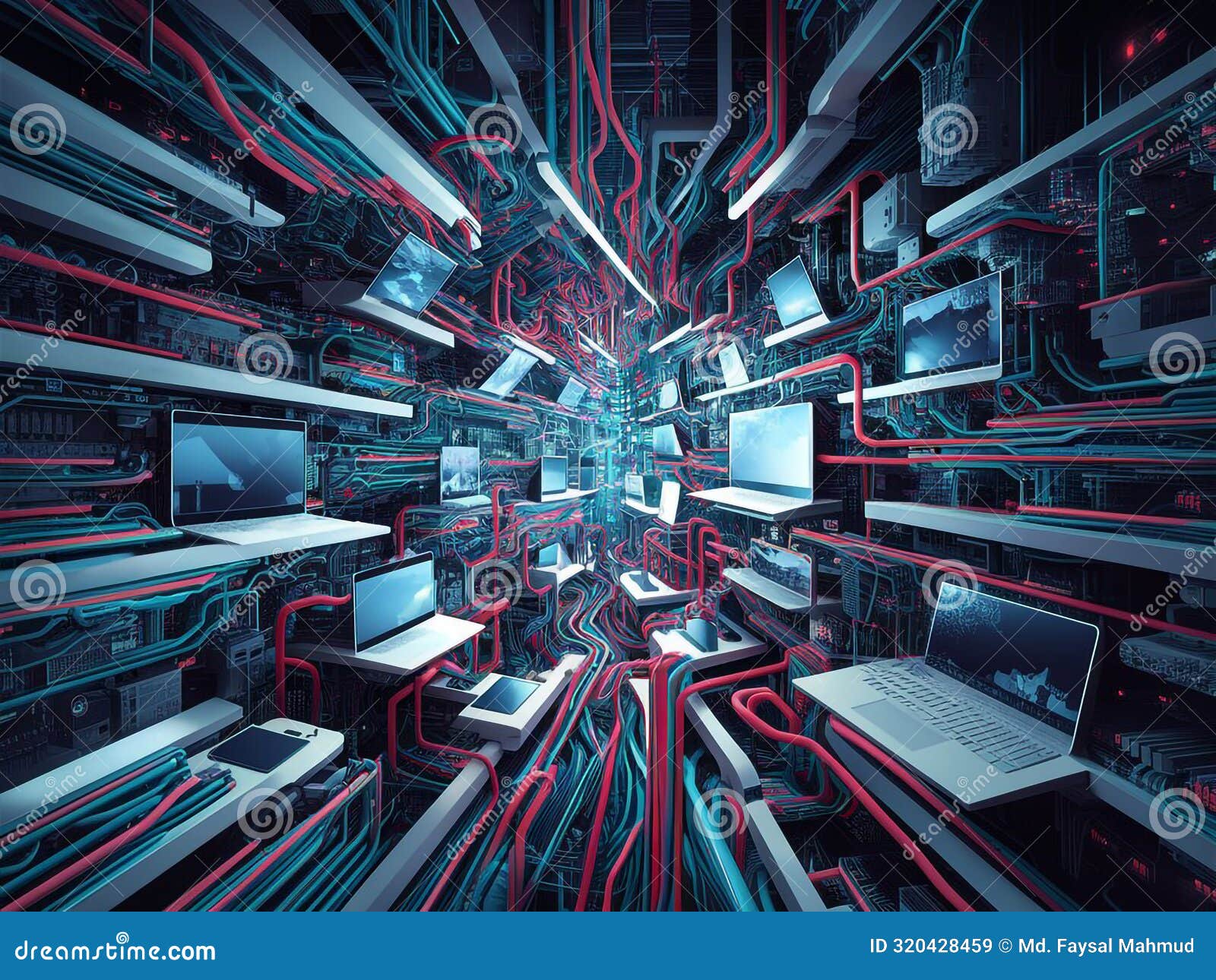 Trending Computer Virtual Technology Virtual Image Photo Background ...