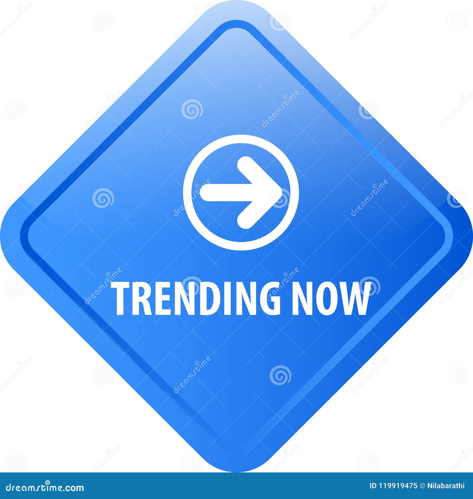 Trending now web button stock illustration. Illustration of button ...