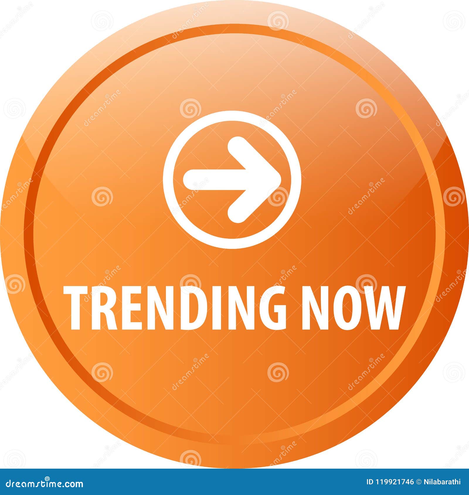 Trending now web button stock illustration. Illustration of ...