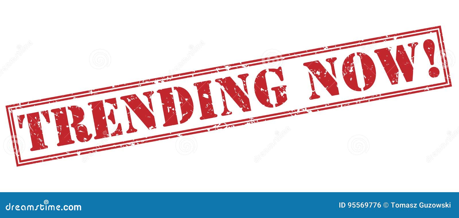 Trending now stamp stock illustration. Illustration of frame - 95569776