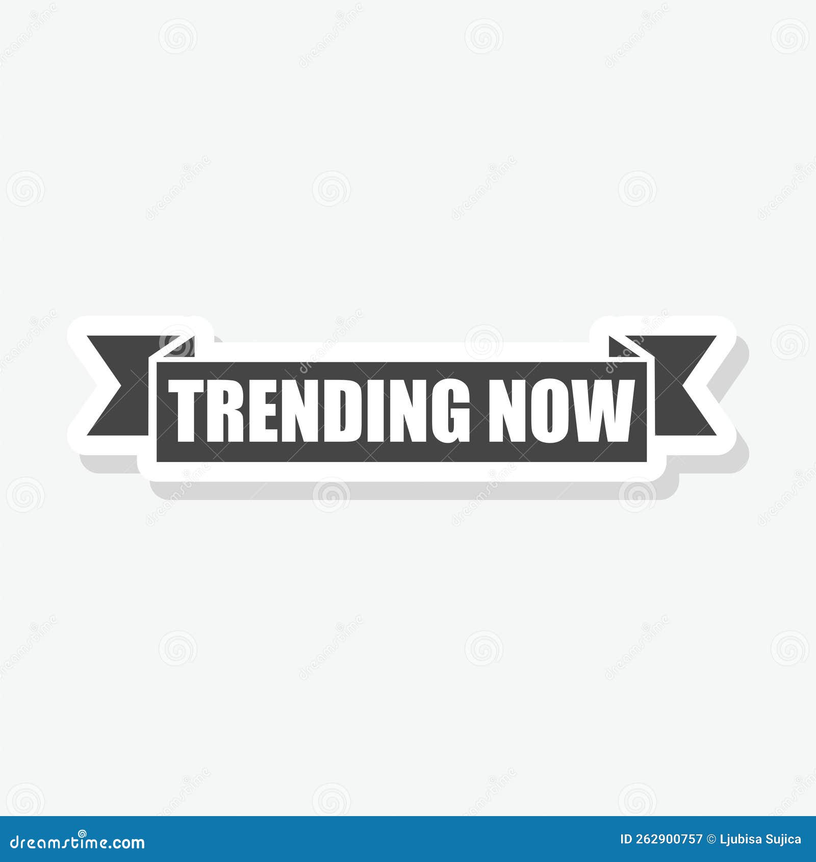 Trending Now Sticker Icon Logo Stock Vector - Illustration of distress ...