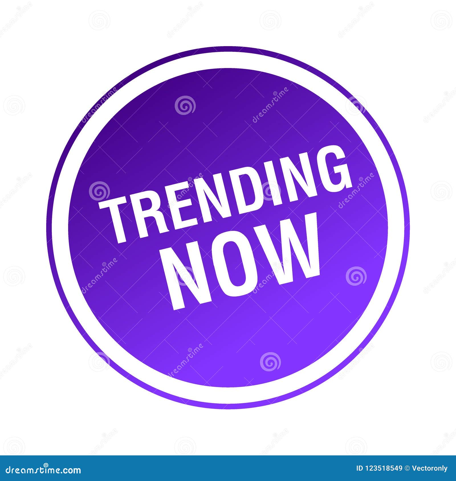 Trending now stock vector. Illustration of internet - 123518549