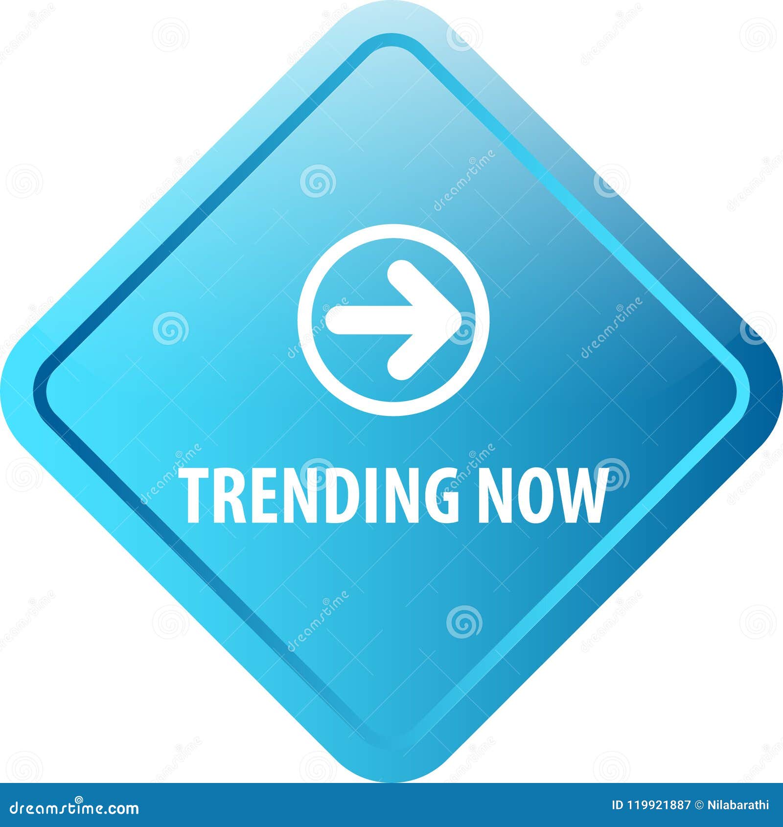Trending now web button stock illustration. Illustration of corner ...