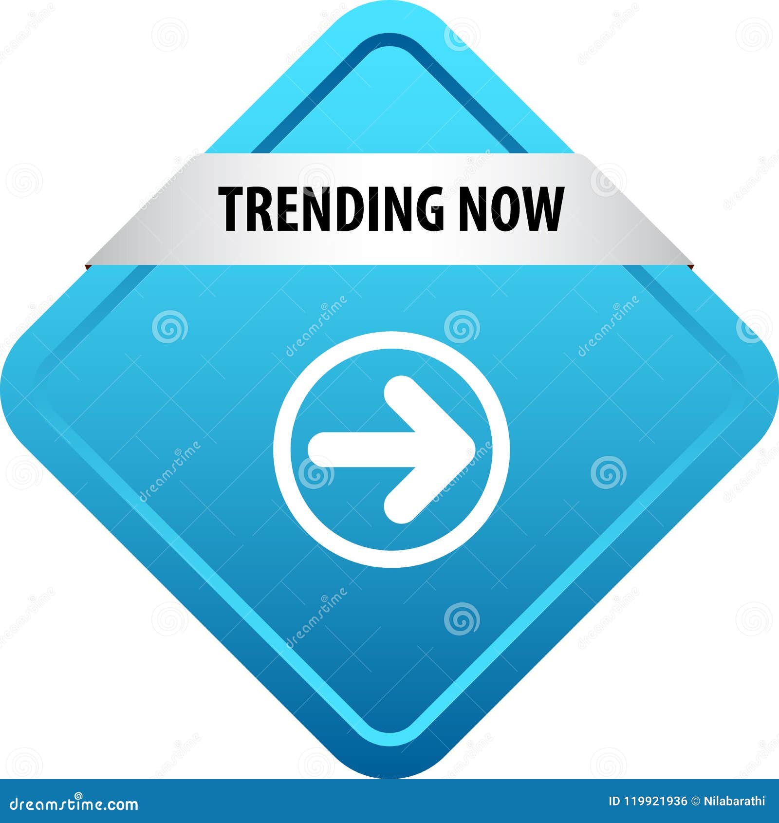 Trending now web button stock illustration. Illustration of icon ...