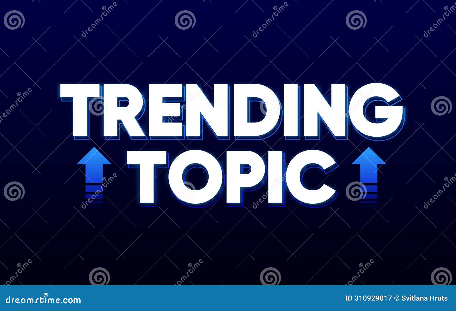 Trending Topic Banner with Abstract Background. Banner with Trending ...