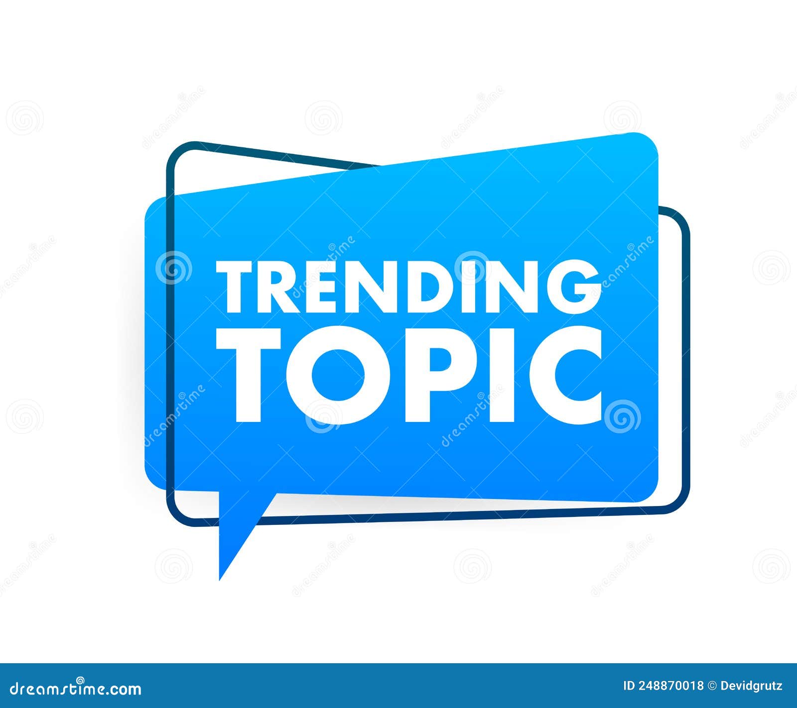 Trending Topic Icon Badge. Ready for Use in Web or Print Design. Banner ...