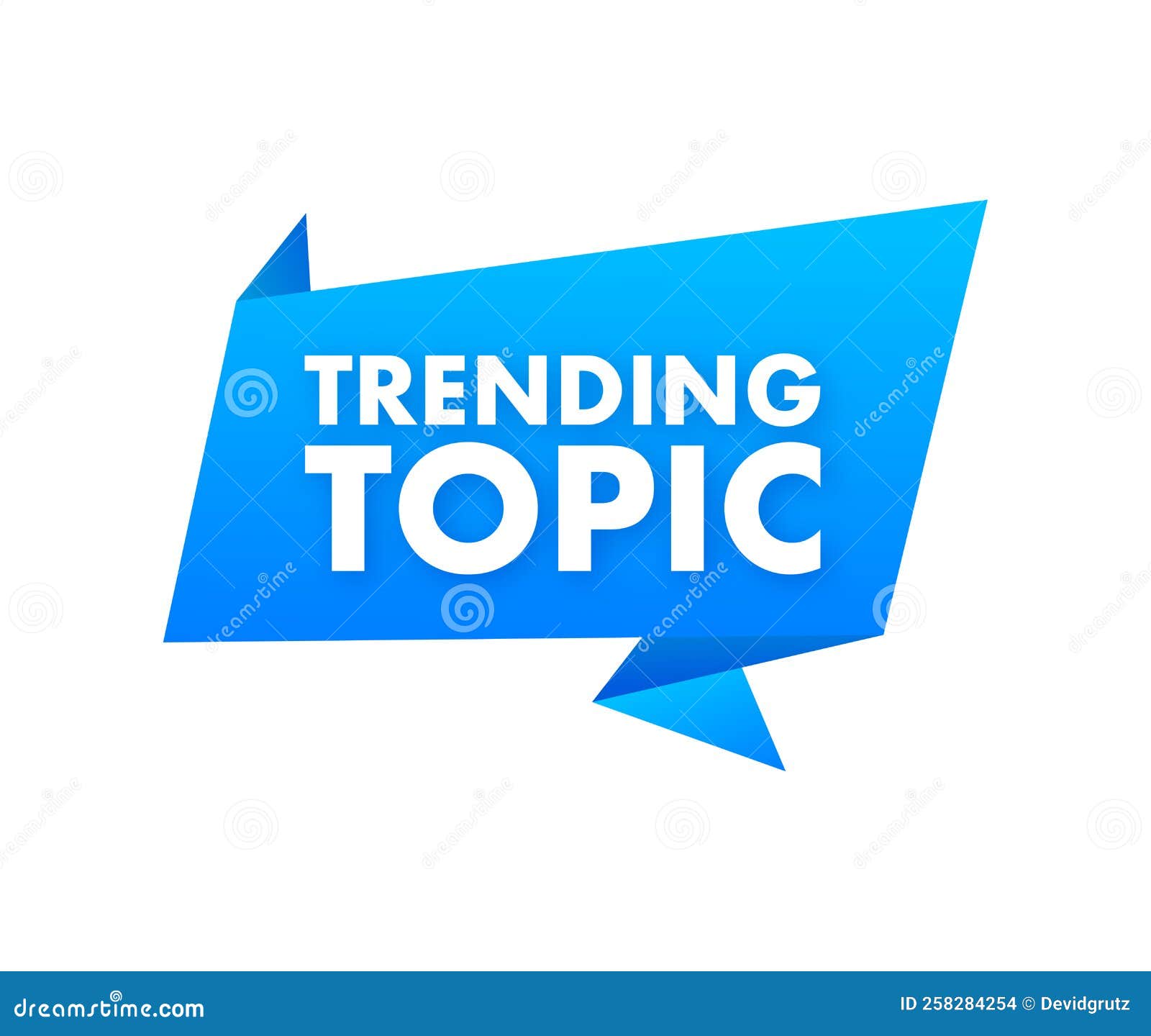 Trending Topic Icon Badge. Ready for Use in Web or Print Design. Vector ...