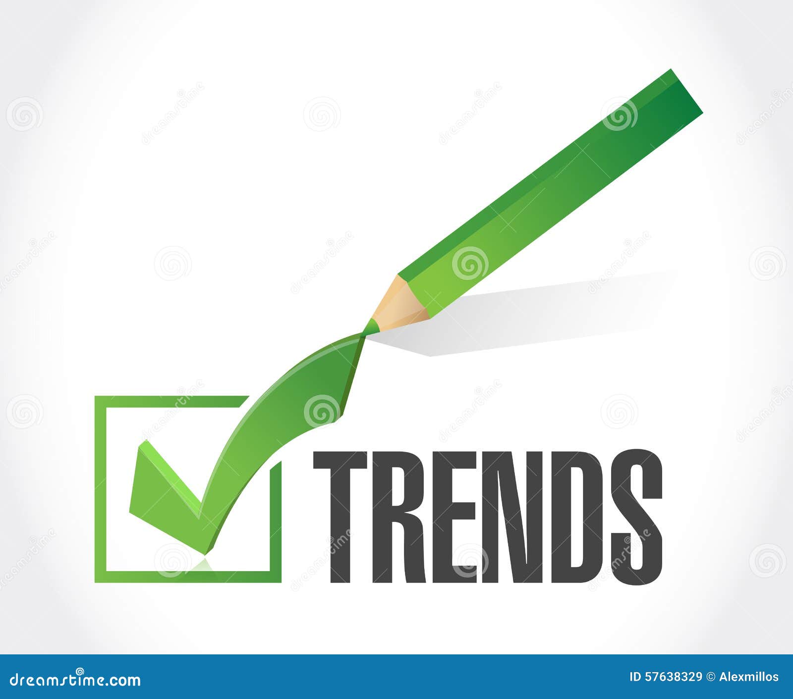 Trends Check List Sign Concept Illustration Stock Illustration ...