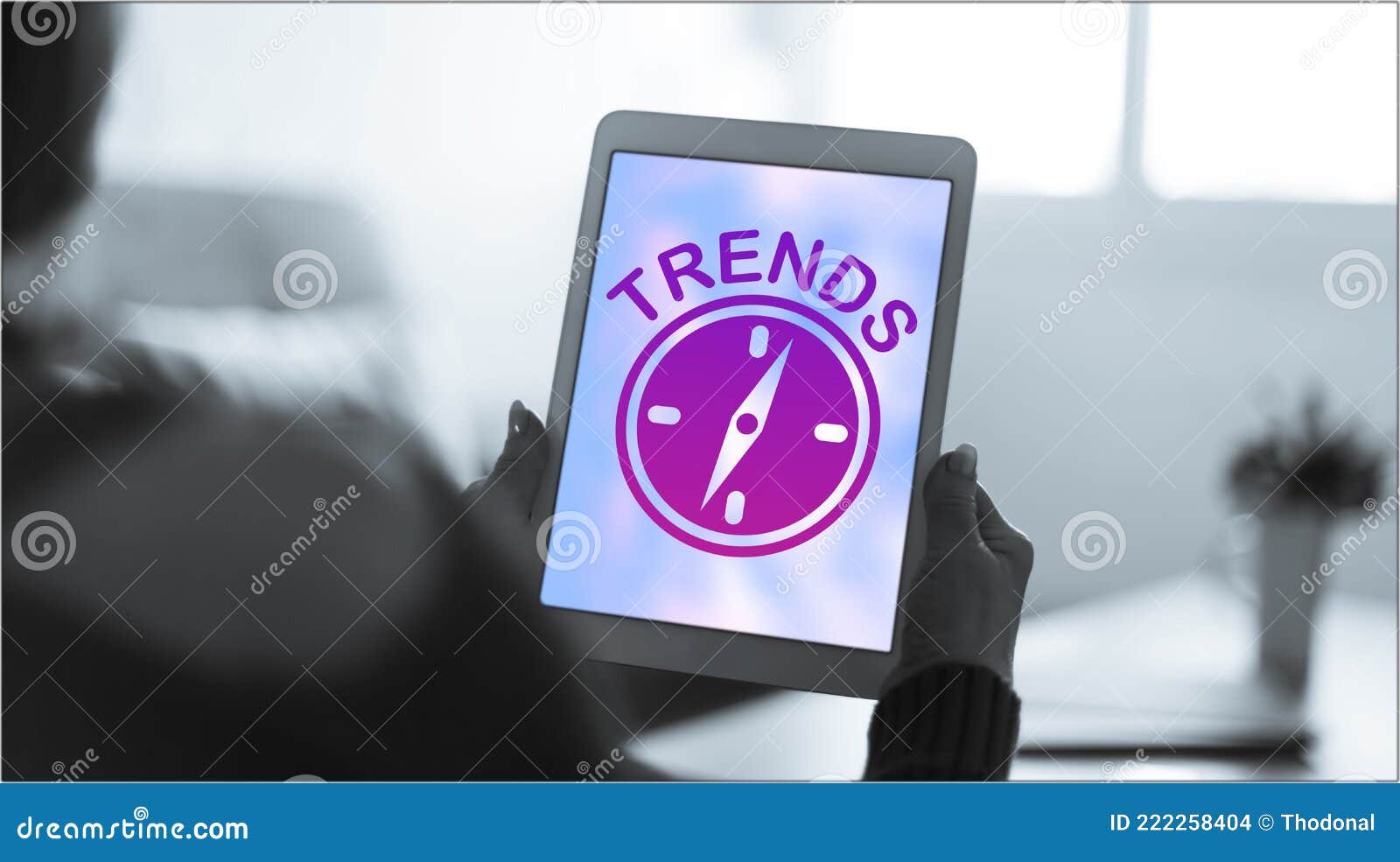 Trends concept on a tablet stock photo. Image of strategy - 222258404