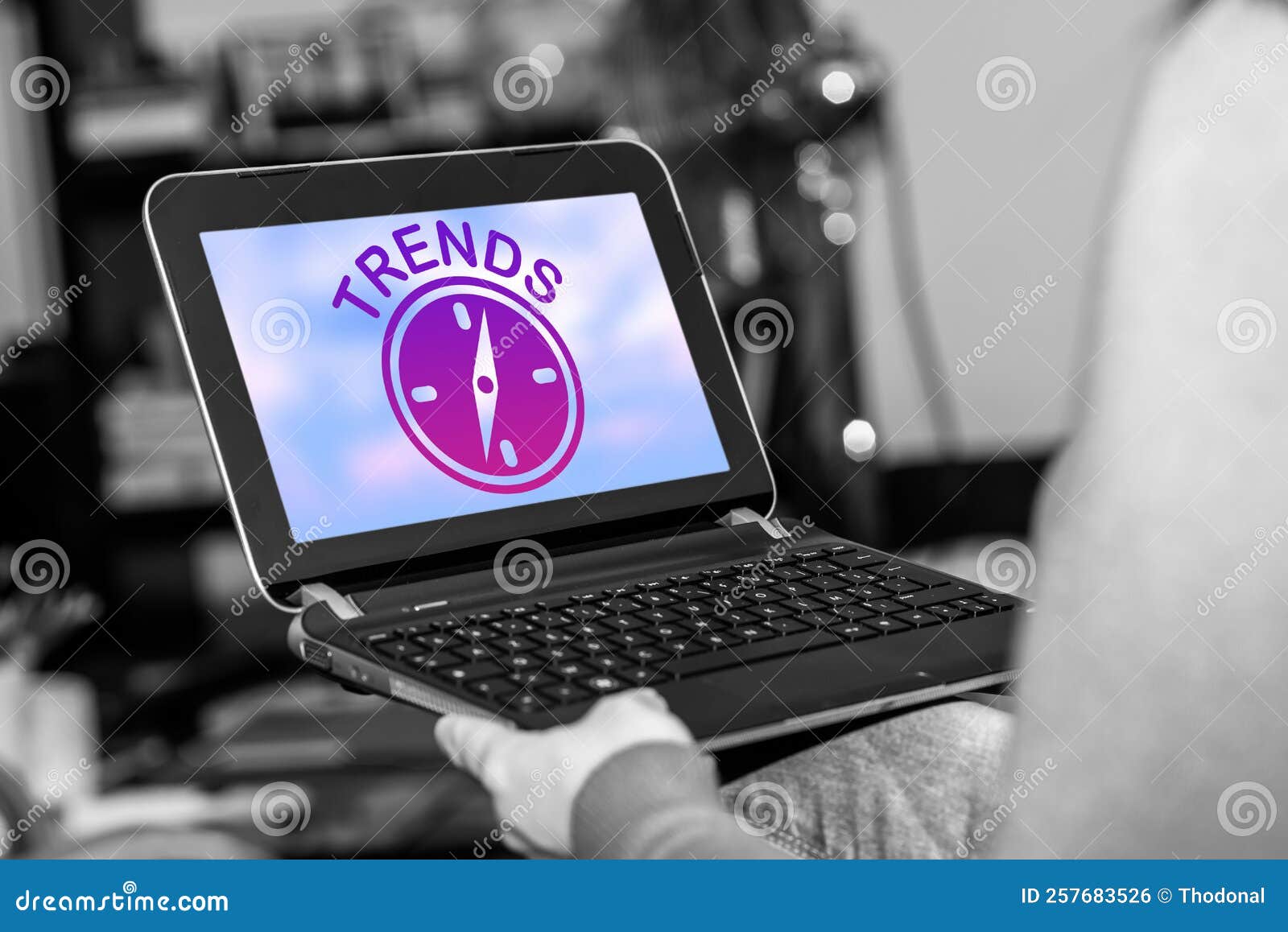 Trends concept on a tablet stock photo. Image of modern - 257683526