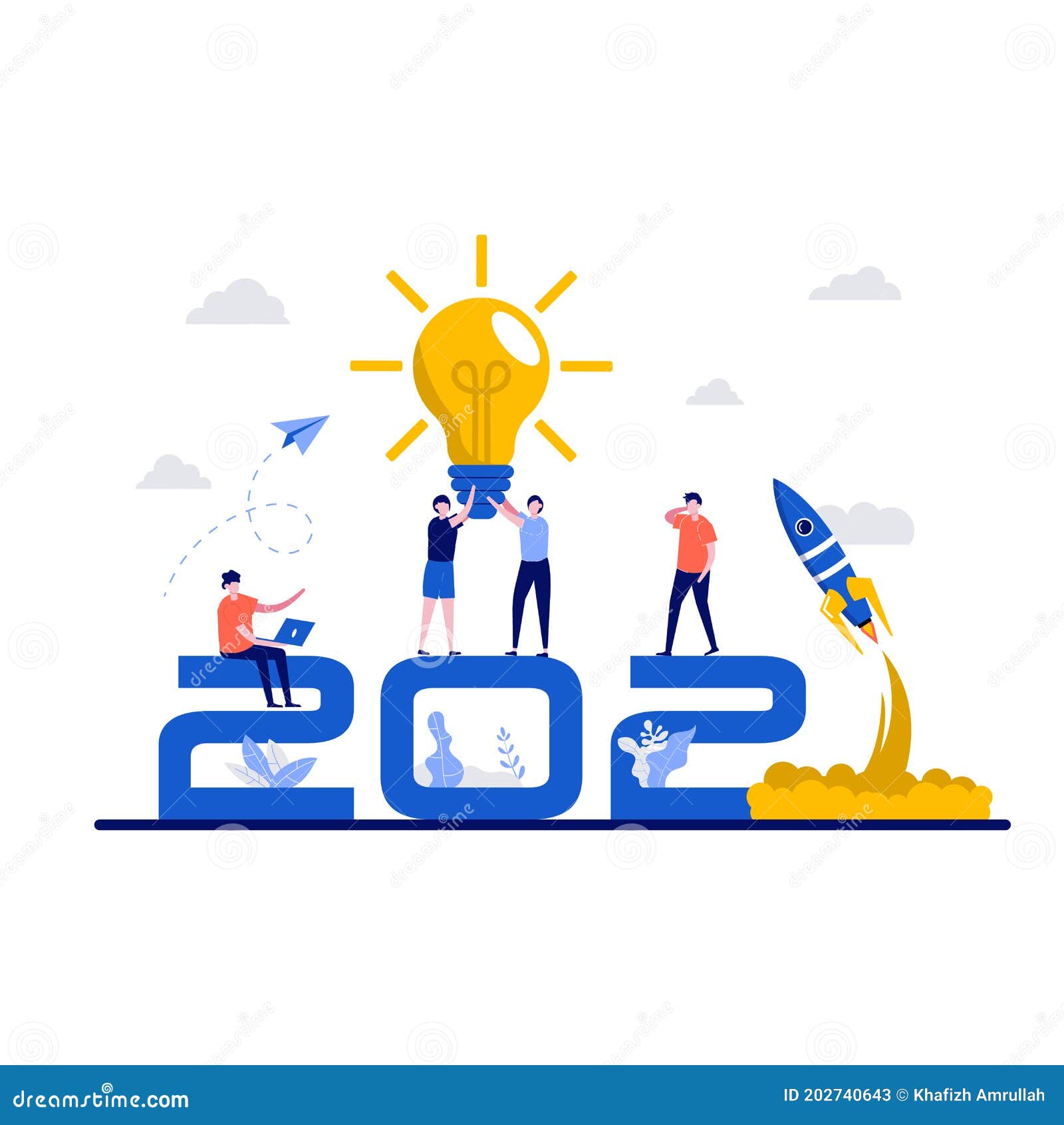 Trends in Creativity, Creative Thinking Concept with Big 2021 Number ...