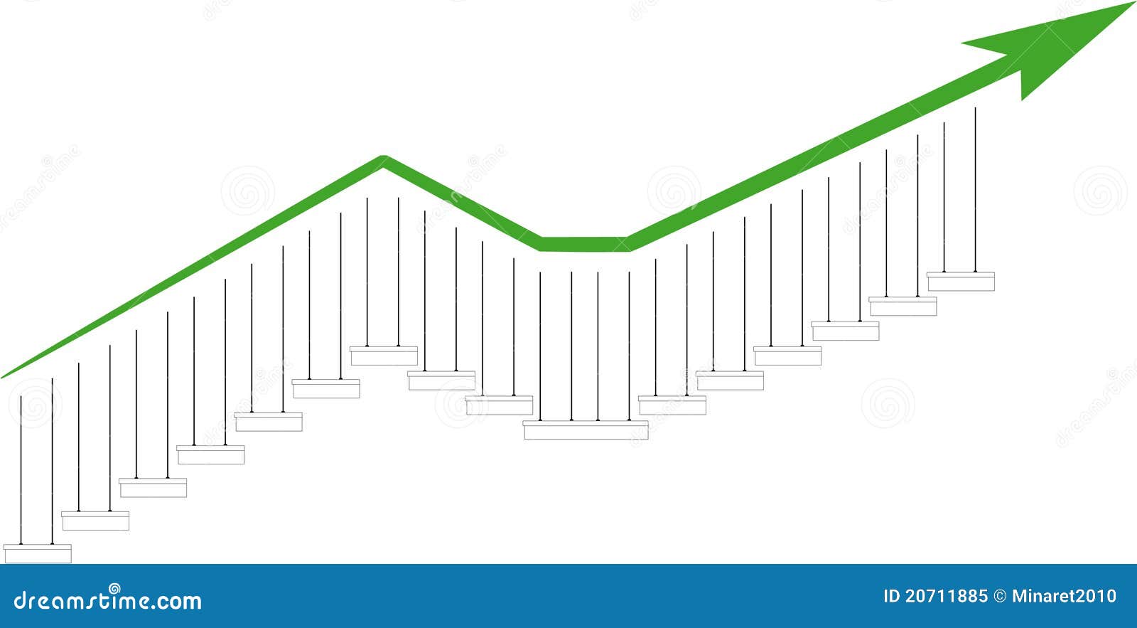 Trends graph stock vector. Illustration of economy, invest - 20711885