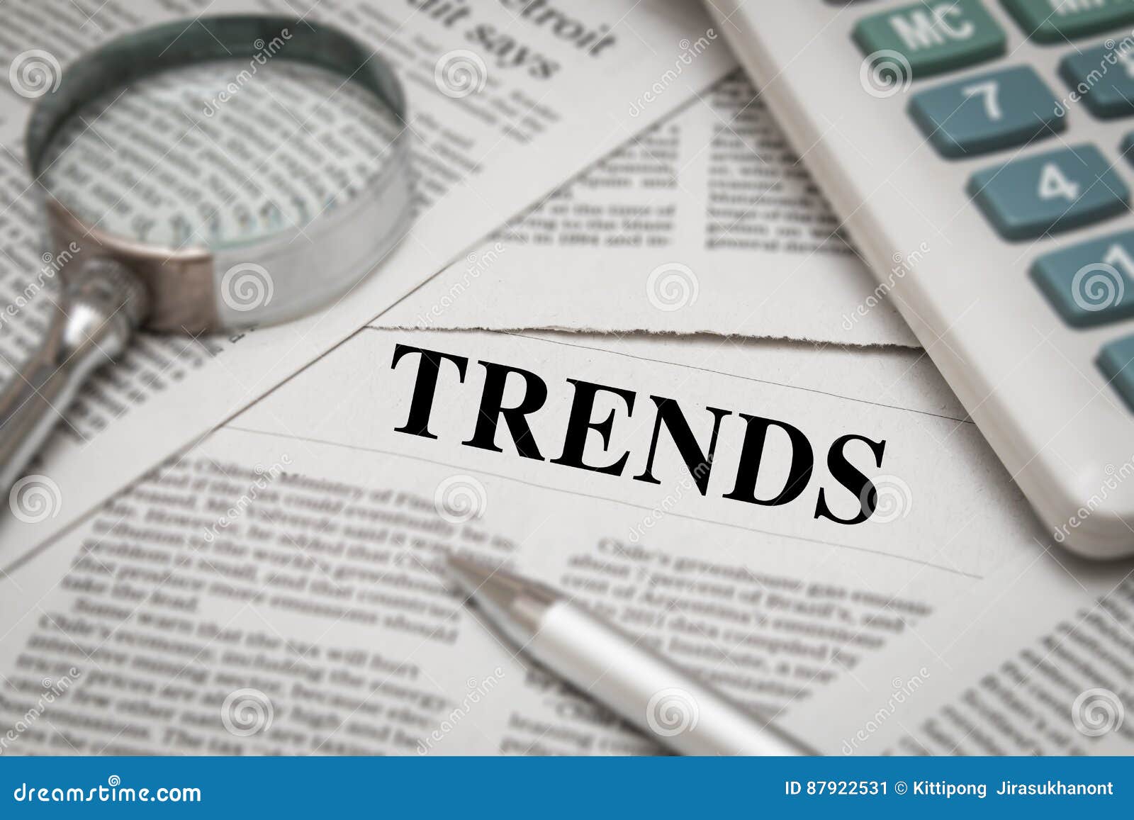 Trends headline stock image. Image of issue, market, headline - 87922531