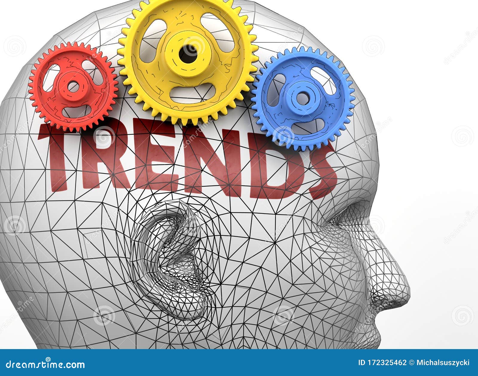 Trends and Human Mind - Pictured As Word Trends Inside a Head To ...