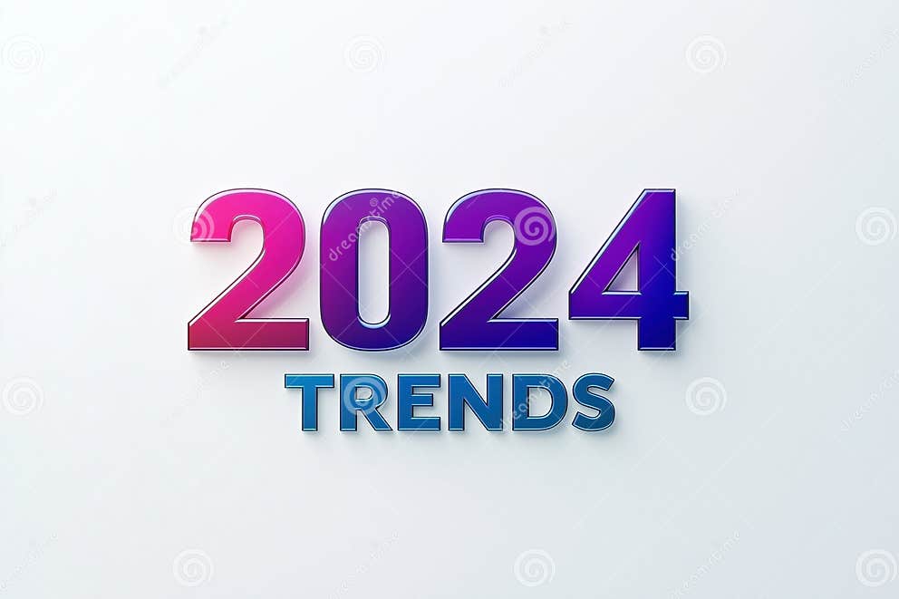 2024 Trends Logo, Vector Illustration Style Ai Illustration Stock ...