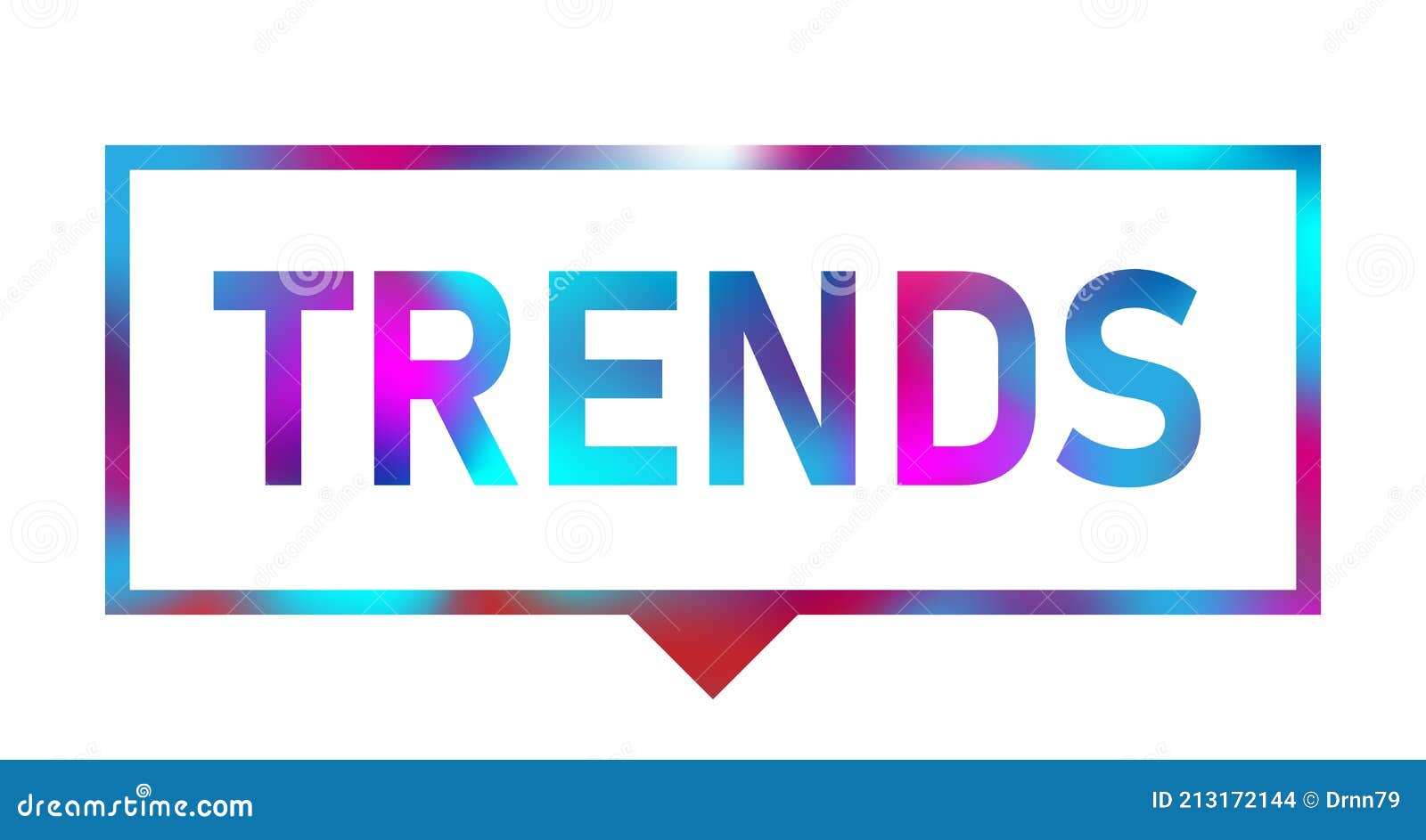 Trends Neon Banner, Flyer or Poster Design on White Stock Vector ...