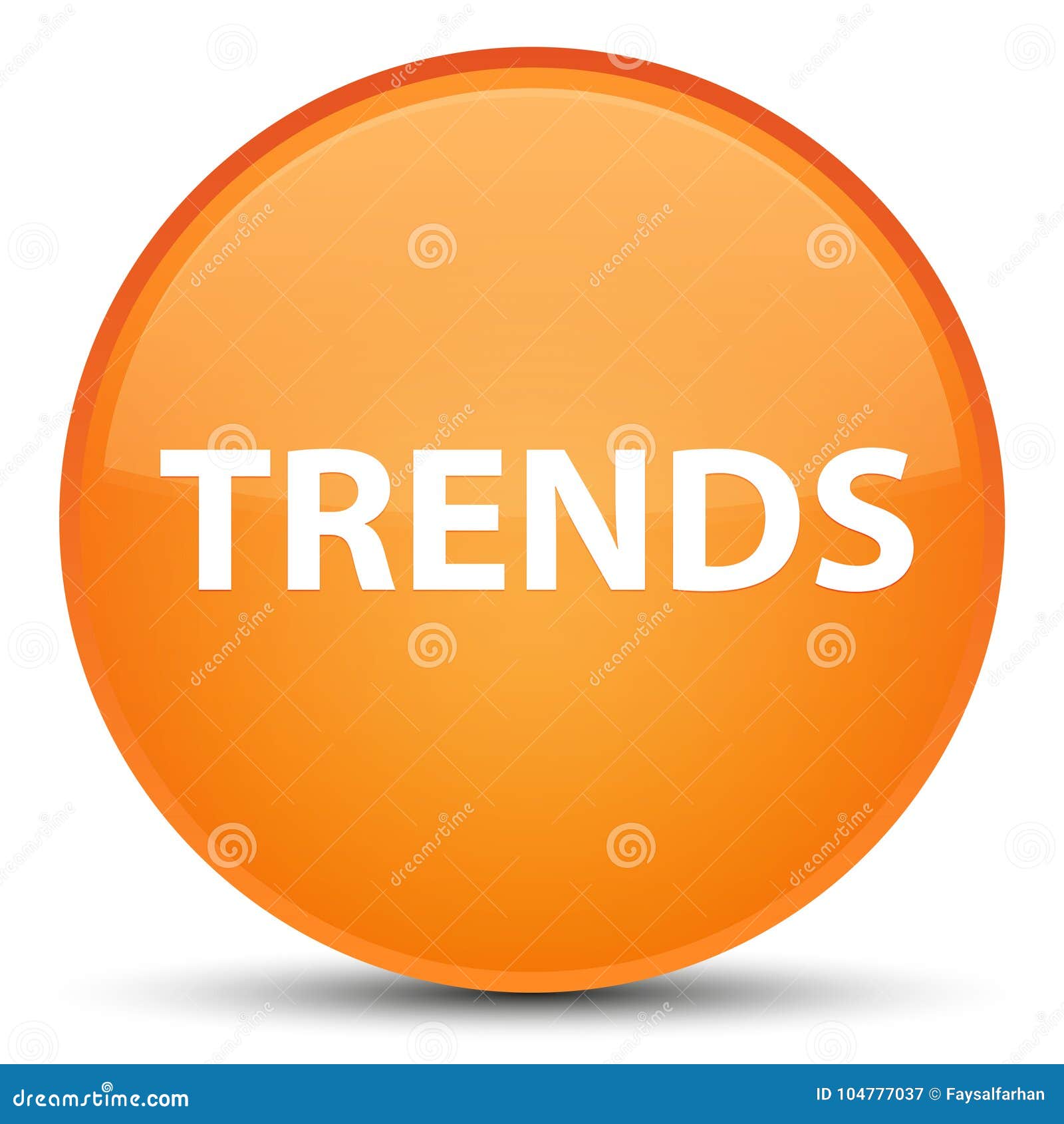 Trends Special Orange Round Button Stock Illustration - Illustration of ...