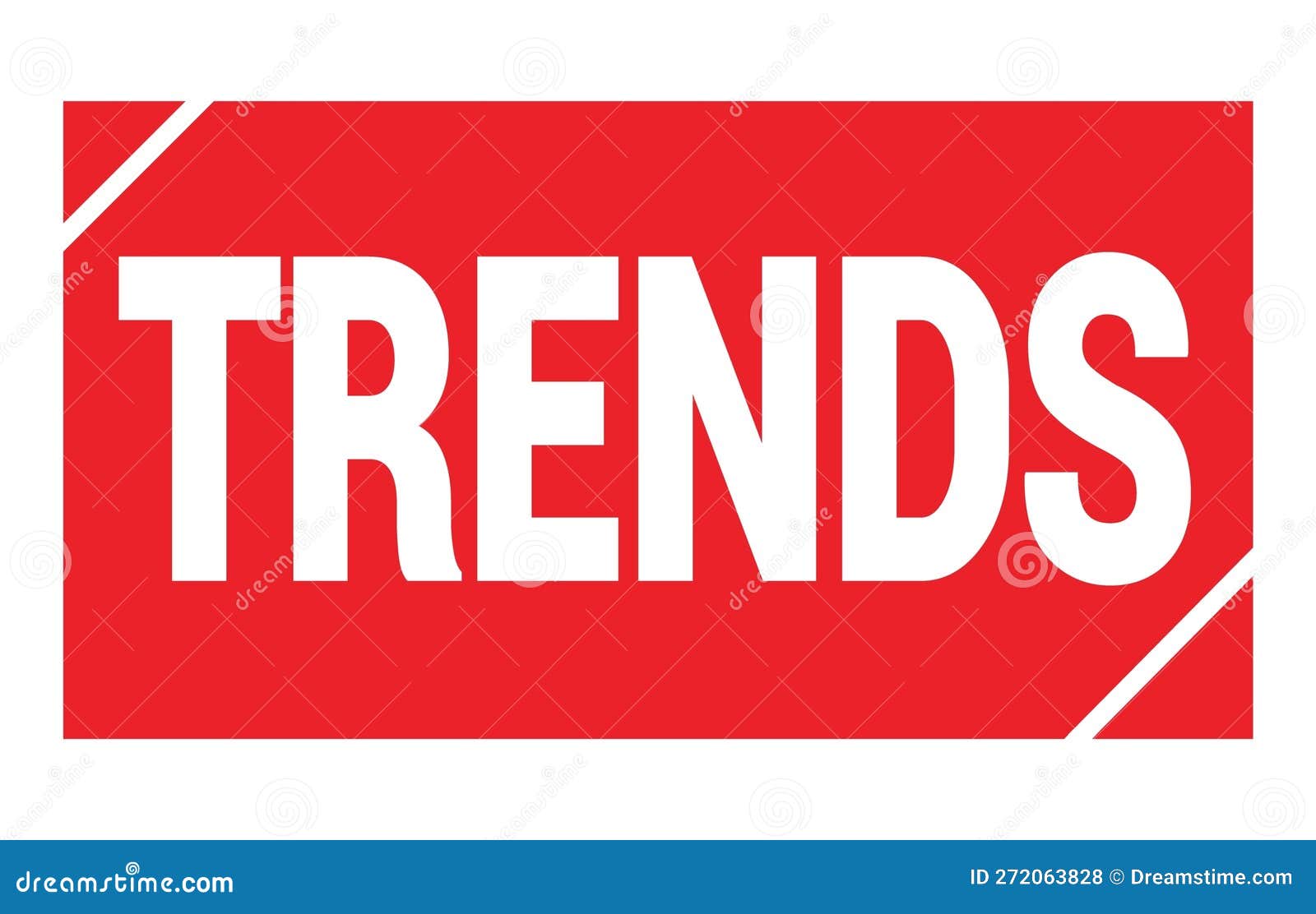 TRENDS Text Written on Red Stamp Sign Stock Illustration - Illustration ...