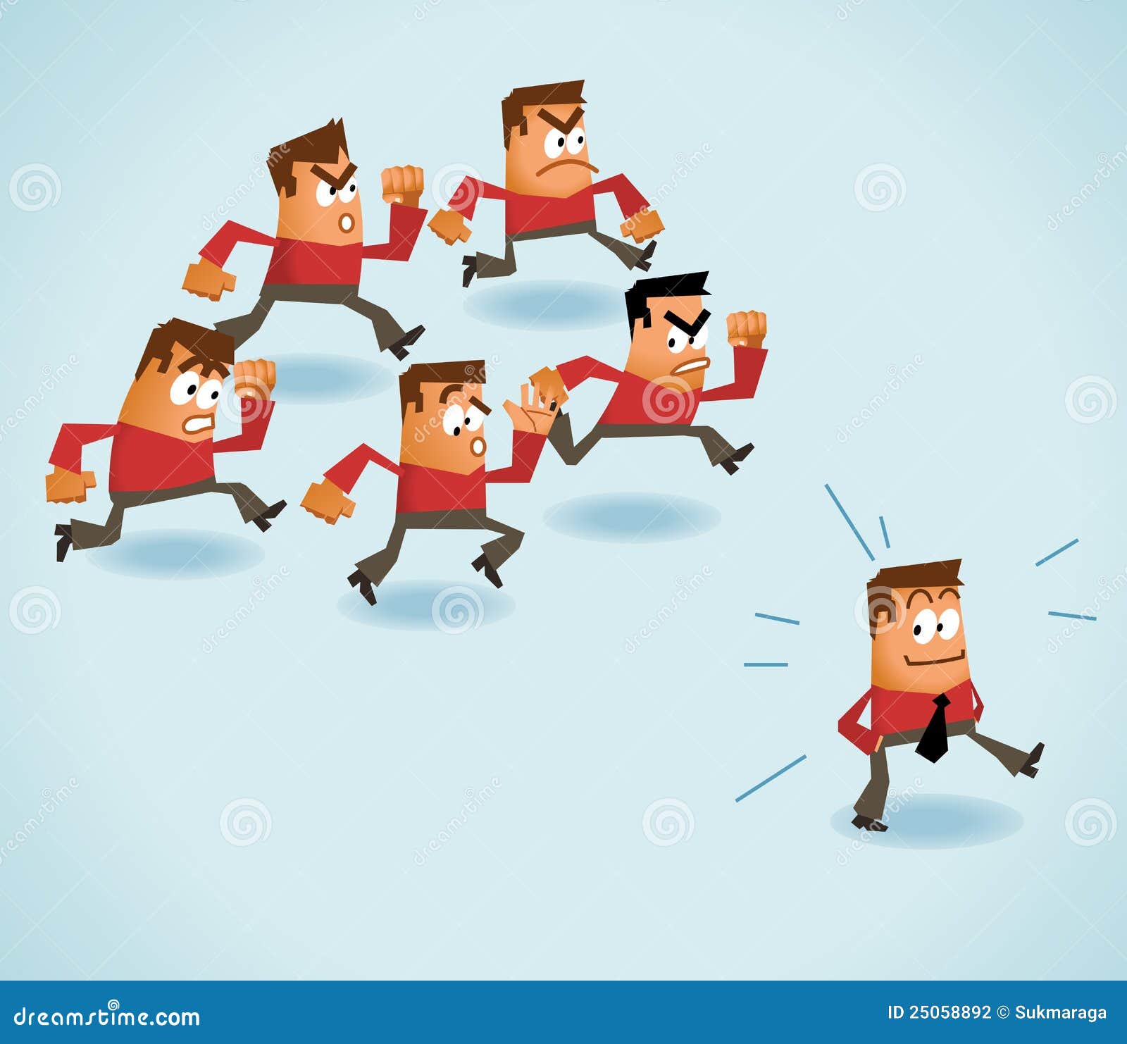 Trendsetter and follower stock vector. Illustration of followers - 25058892