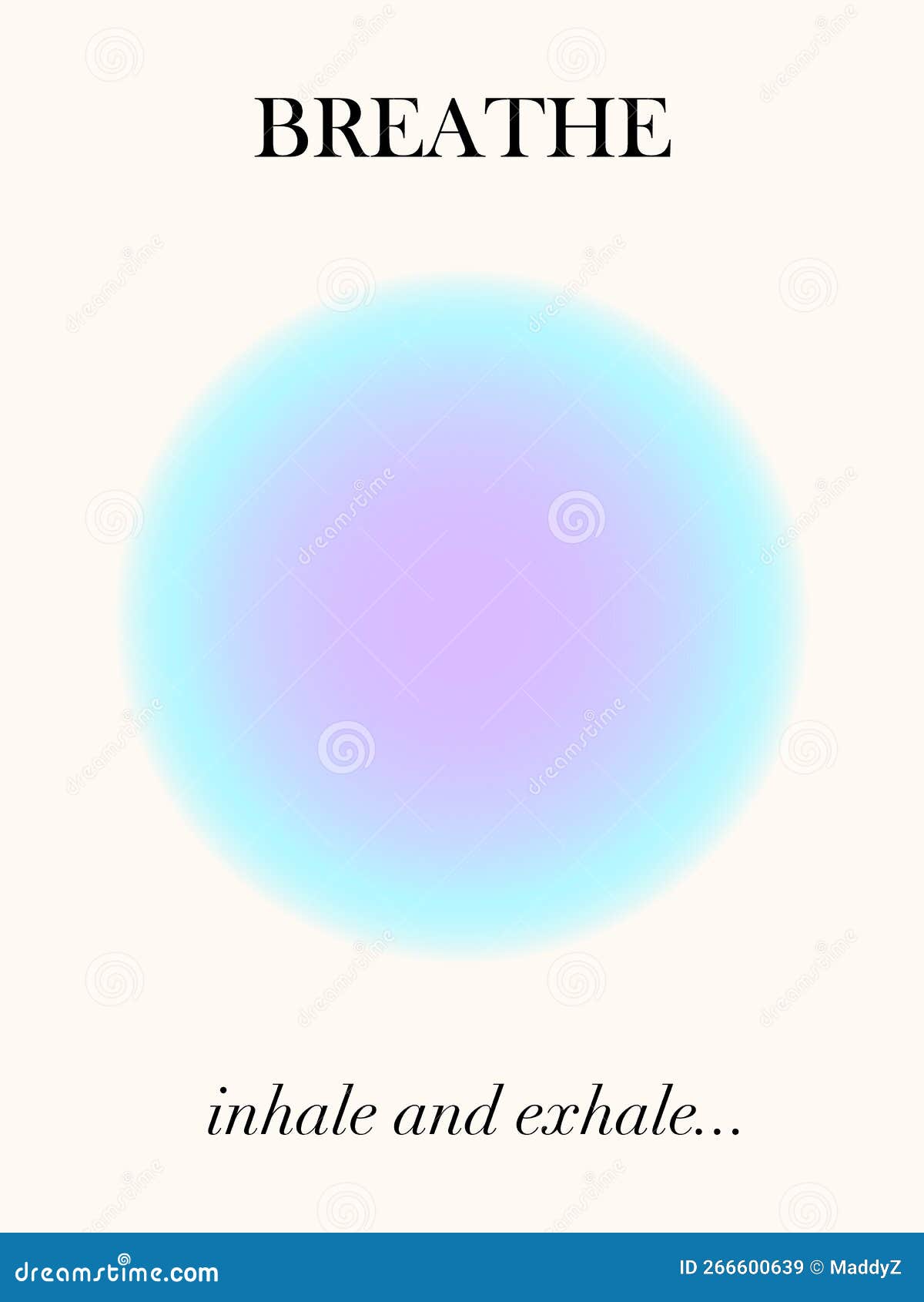Trendy Aesthetic Gradient Poster with Positive Words Stock Vector ...