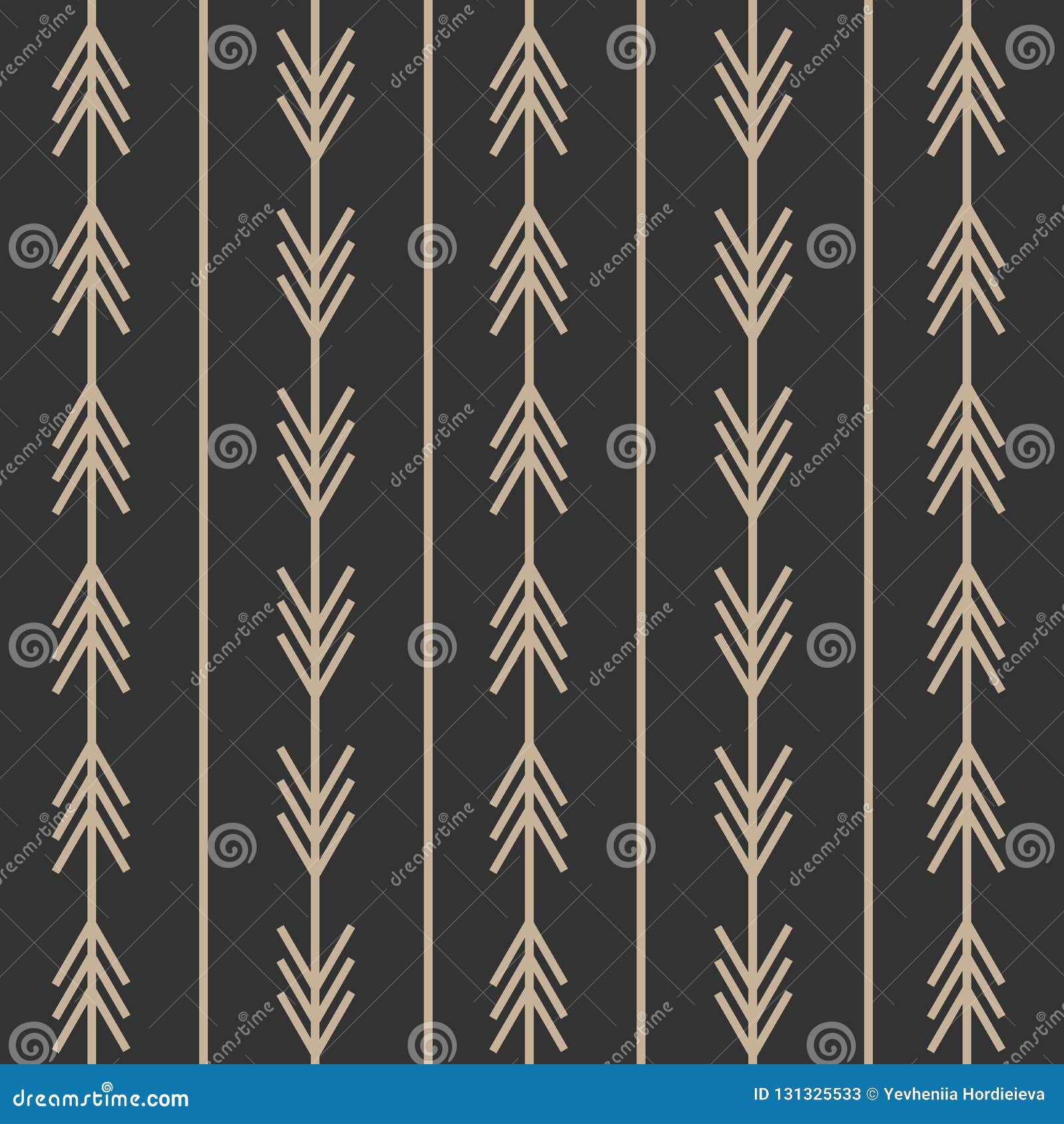 Trendy Arrow Pattern for Layout and Background. Black and White Arrows ...