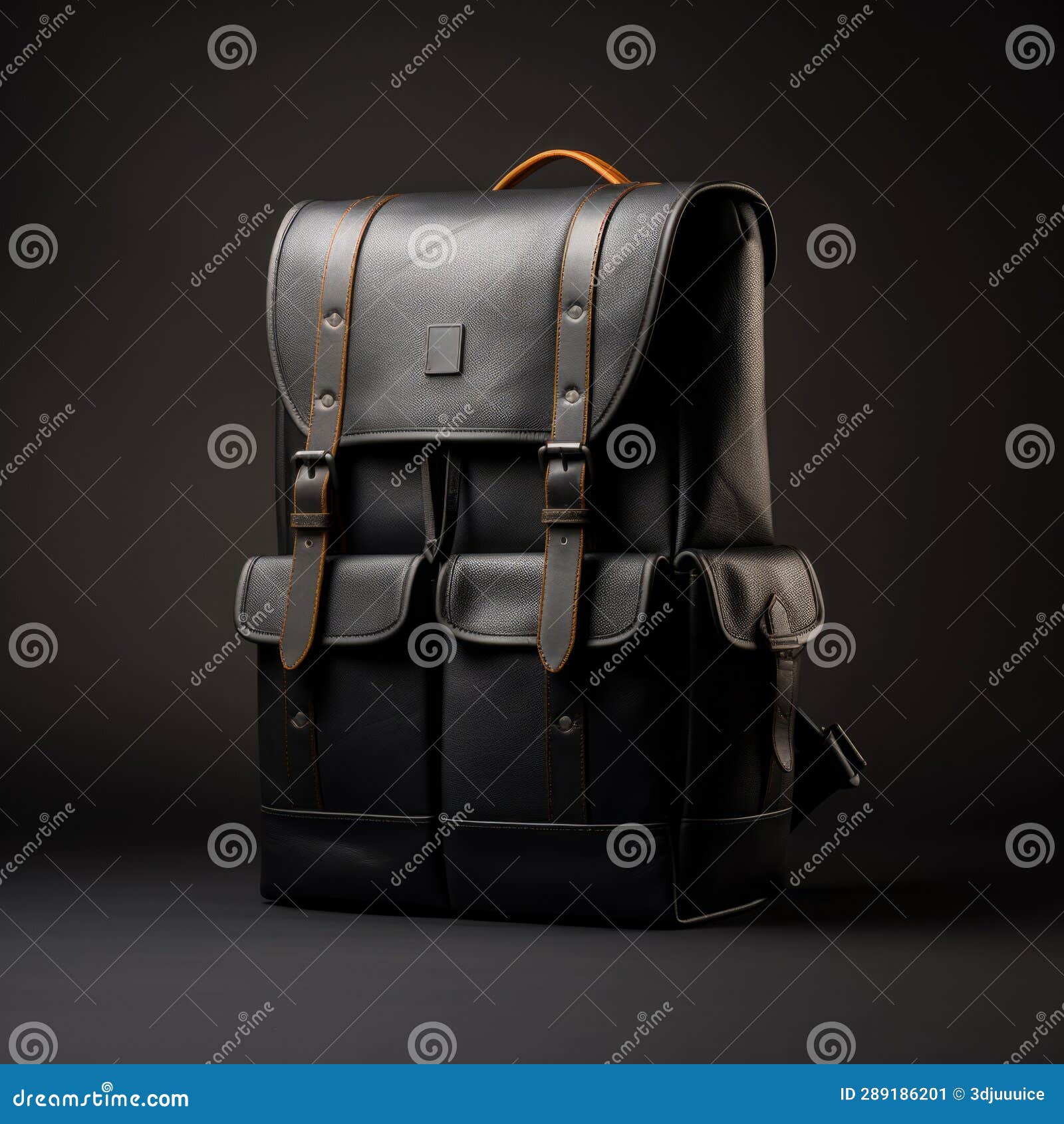 Trendy Backpack Accessory Square Illustration. Stock Illustration ...