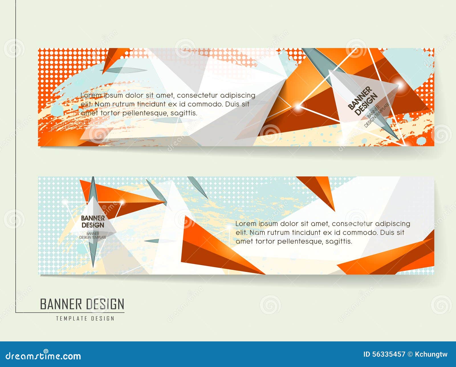 Trendy Banner Template Design Stock Vector - Illustration of abstract ...