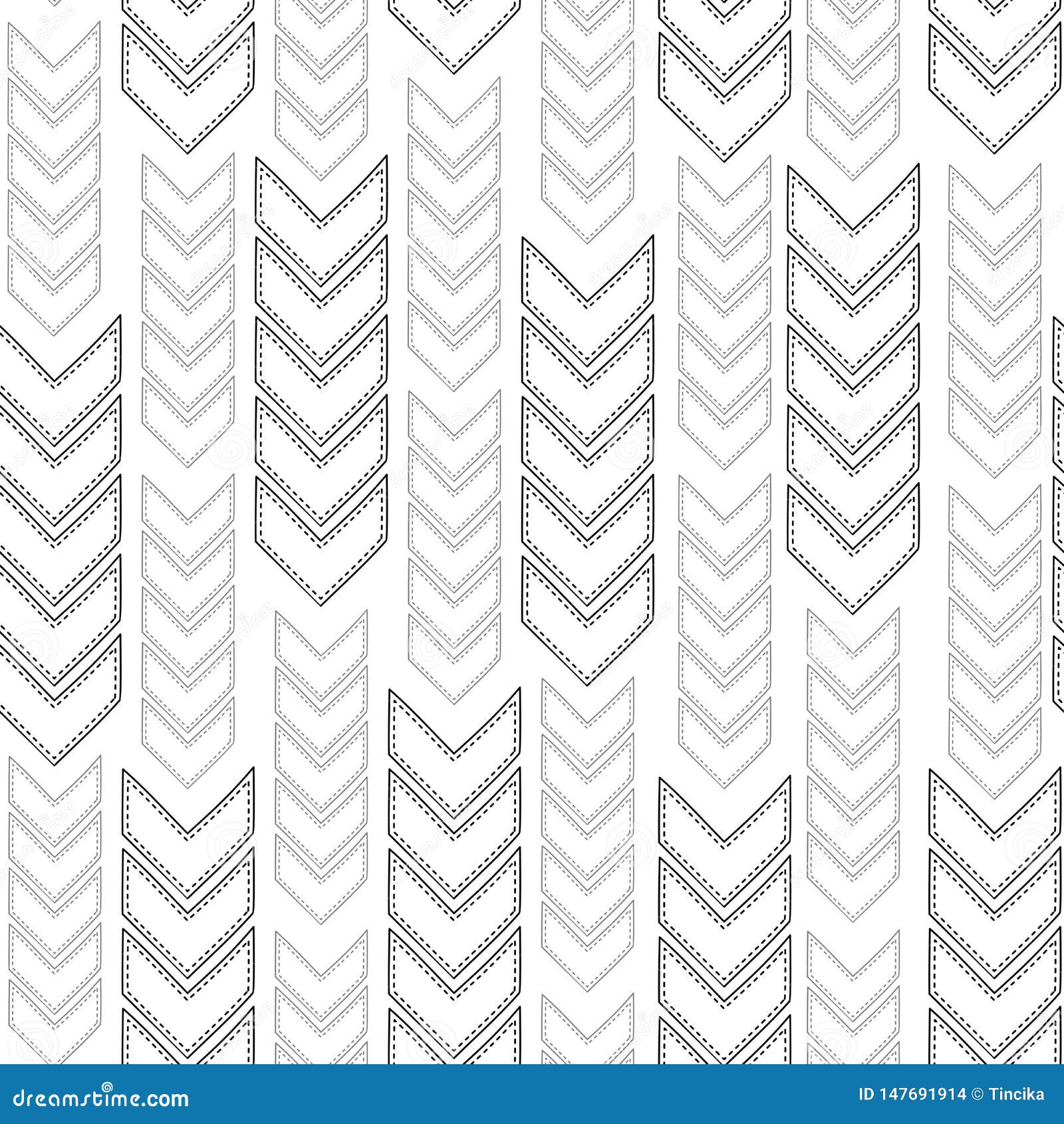 Chevron Repeat Seamless Pattern, Vector Elements. Stock Vector ...