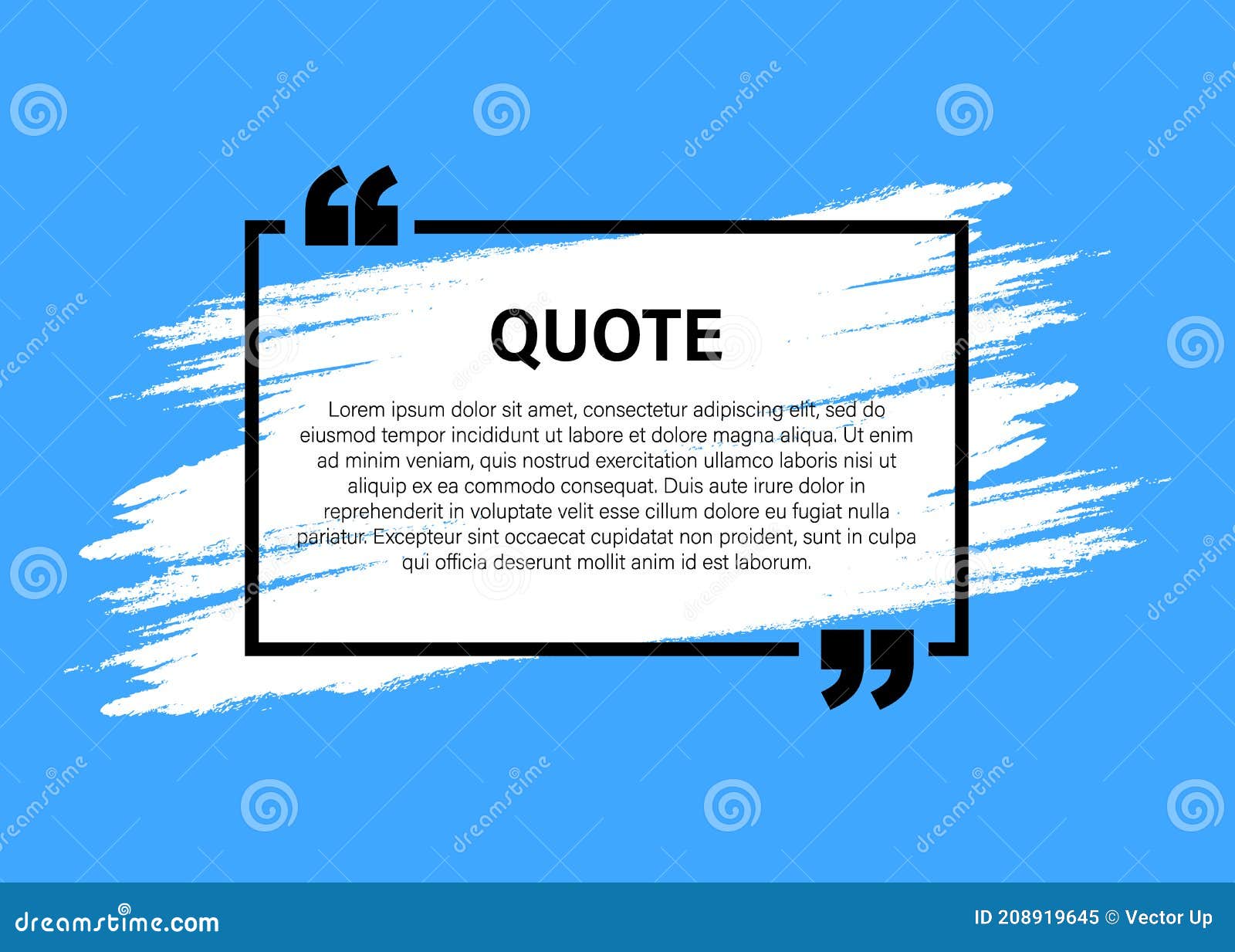 Trendy Block Quote Modern Design Elements. Creative Quote and Comment ...