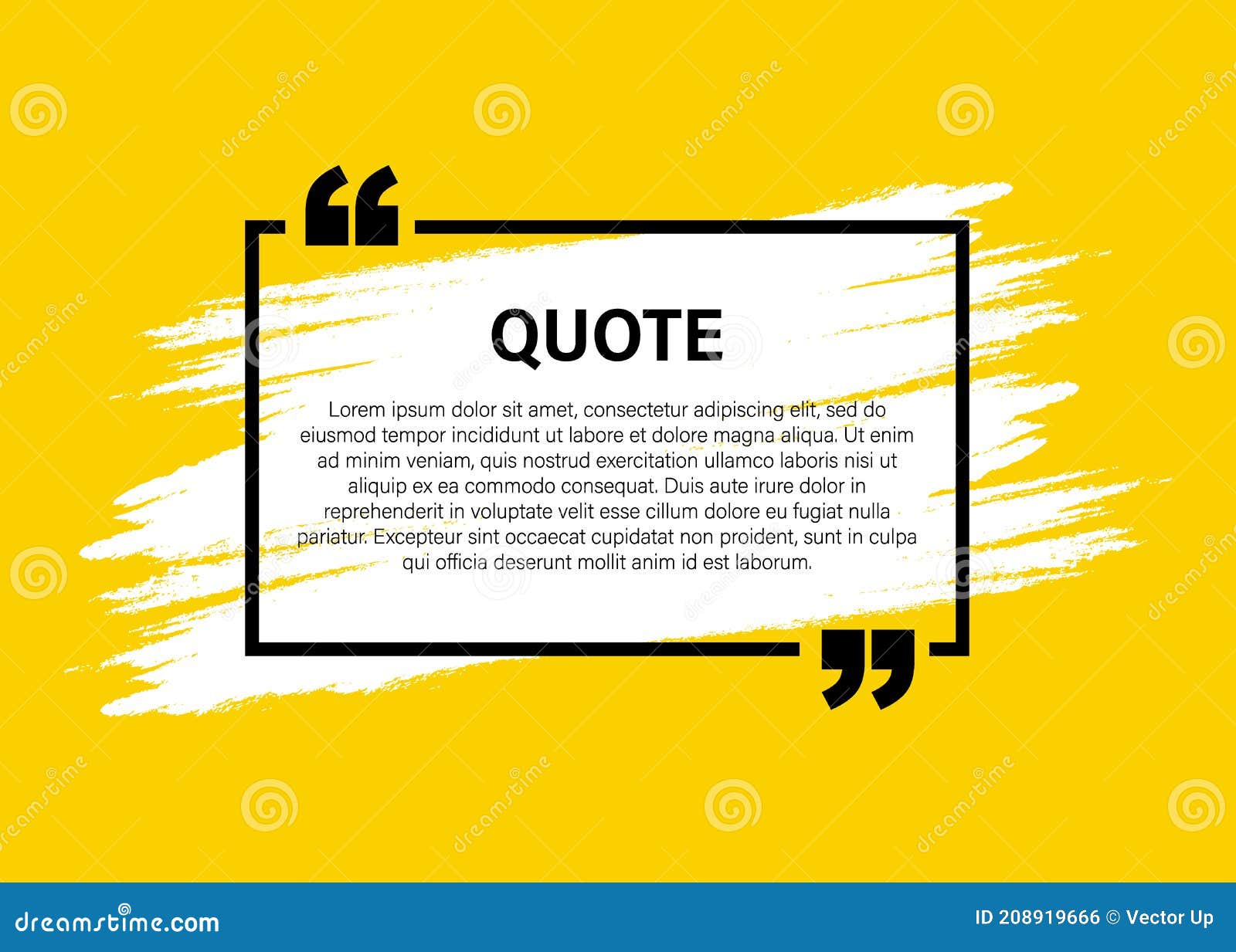 Trendy Block Quote Modern Design Elements. Creative Quote and Comment ...