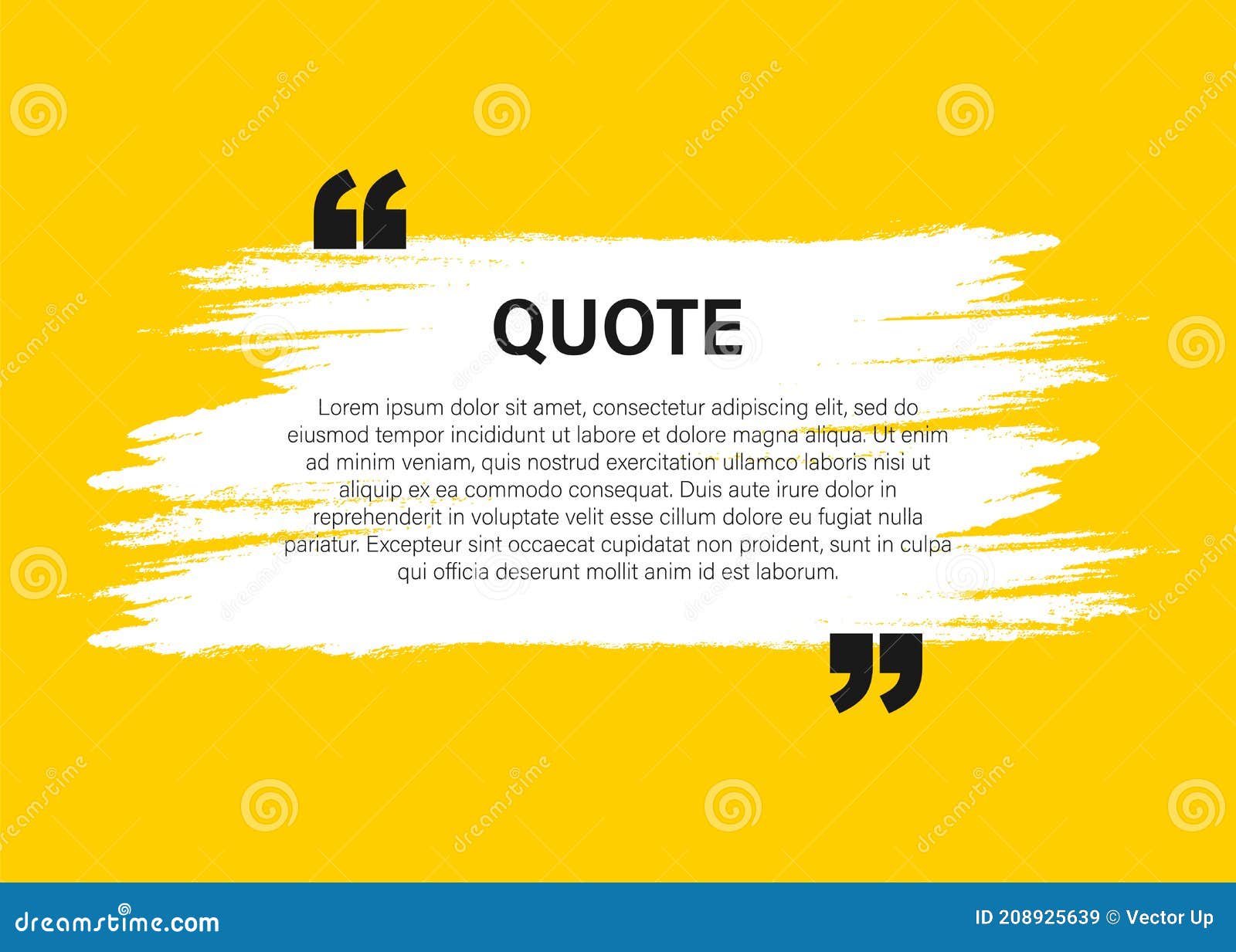 Trendy Block Quote Modern Design Elements. Creative Quote and Comment ...