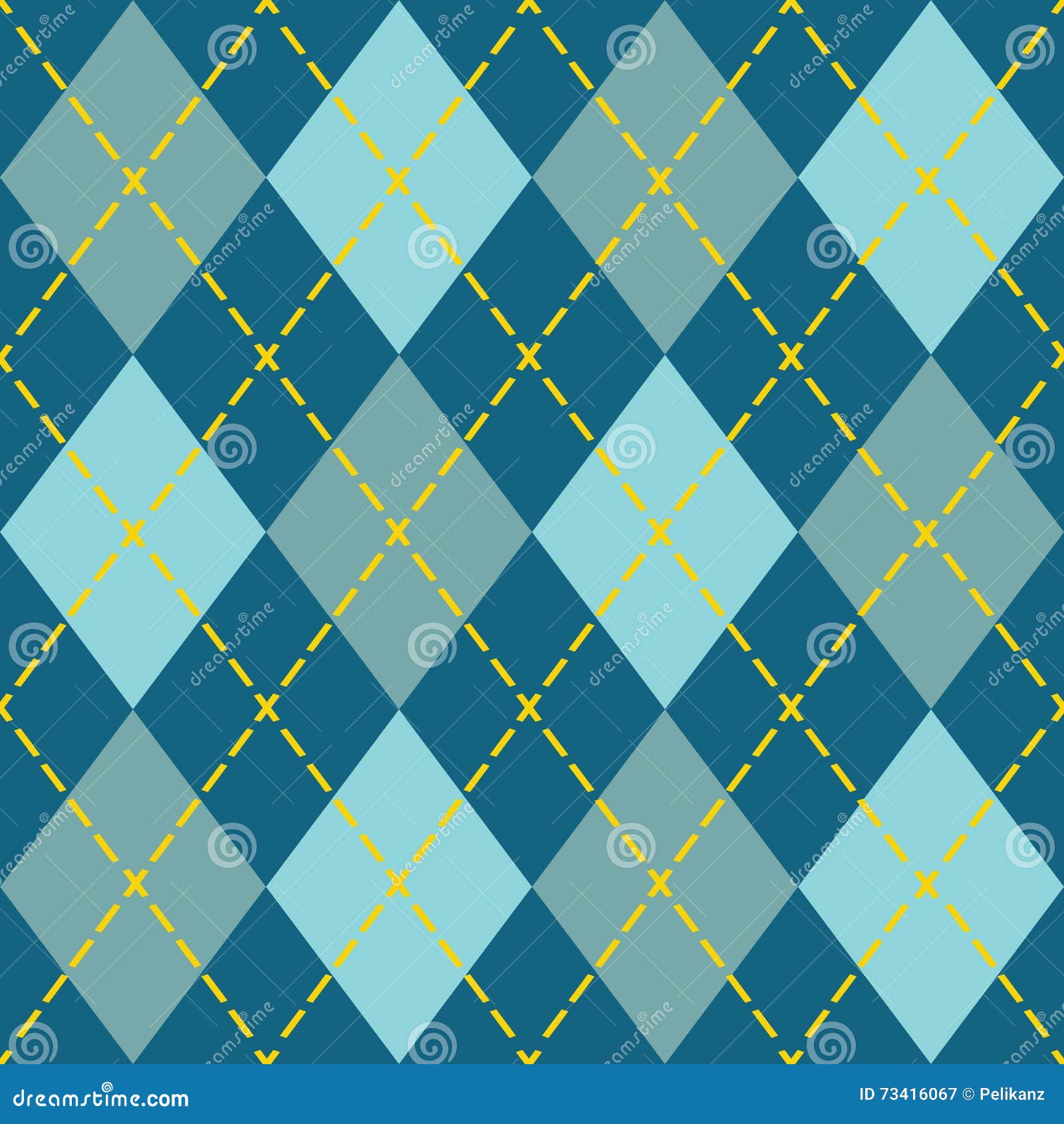 Trendy Blue Argyle Seamless Pattern Background Stock Vector ...